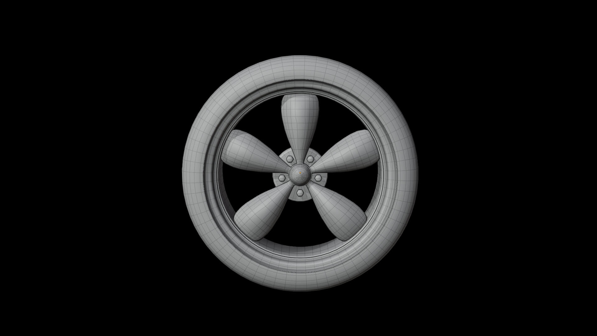 High-Detail Dual-Color Car Wheel for Games and Rendering 3D Model by ...