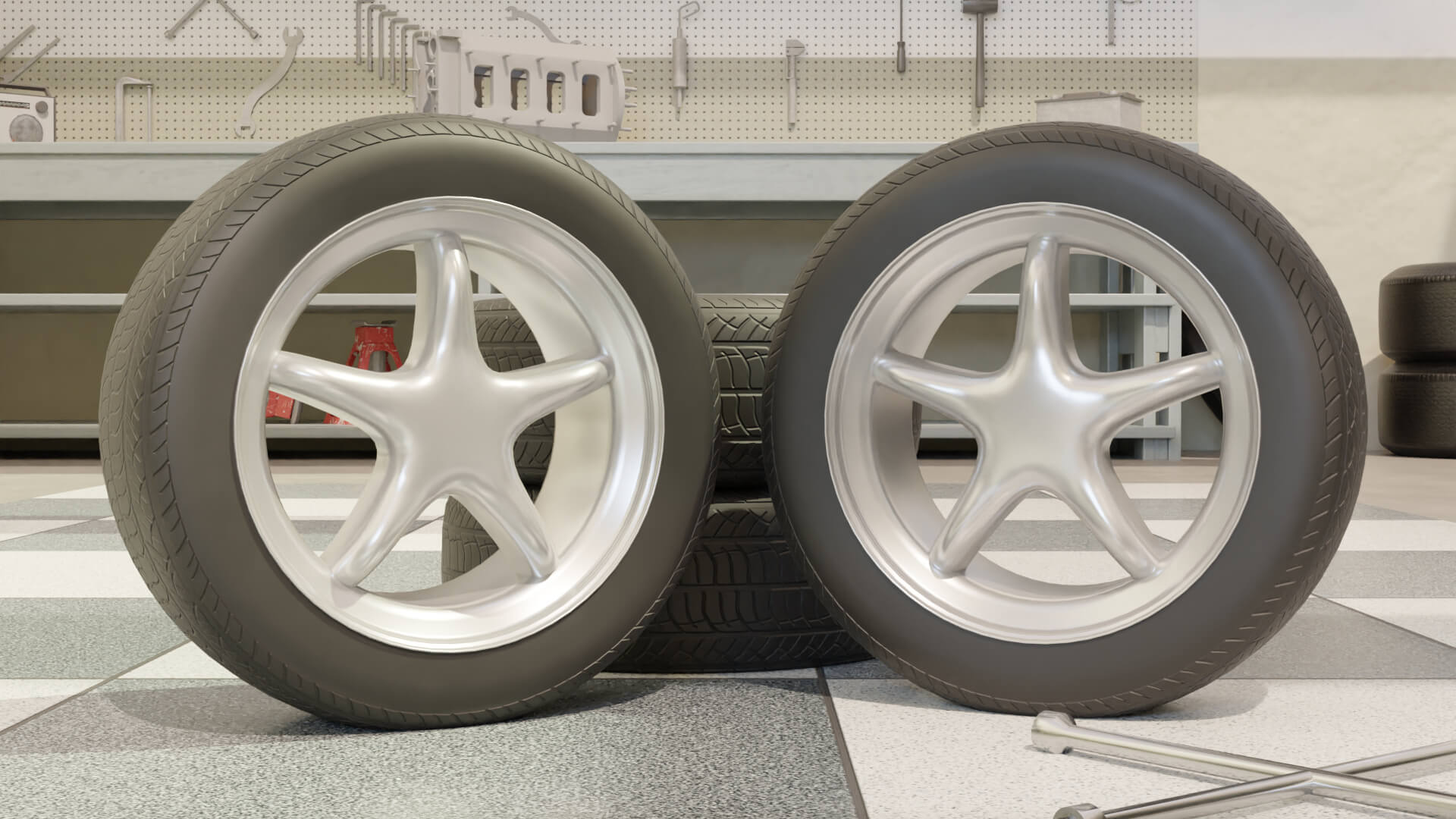 High-Detail Performance Car Wheel for Games & Rendering 3D Model by ...
