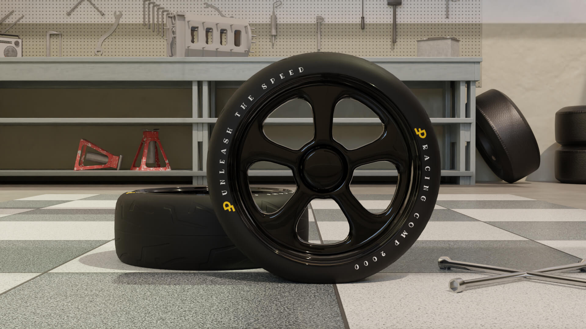 High-Detail Racing Car Wheel for Games and Rendering 3D Model by ...