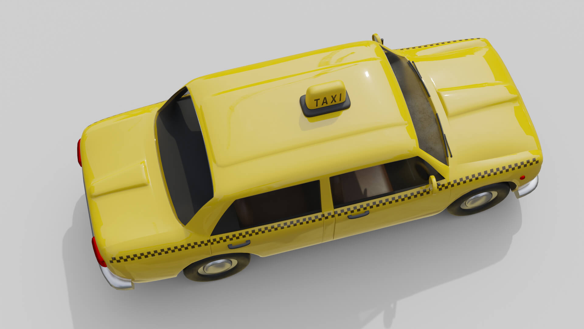 Low Poly Vintage Sedan Cars Game Ready and Render Asset by 3DPolyForge