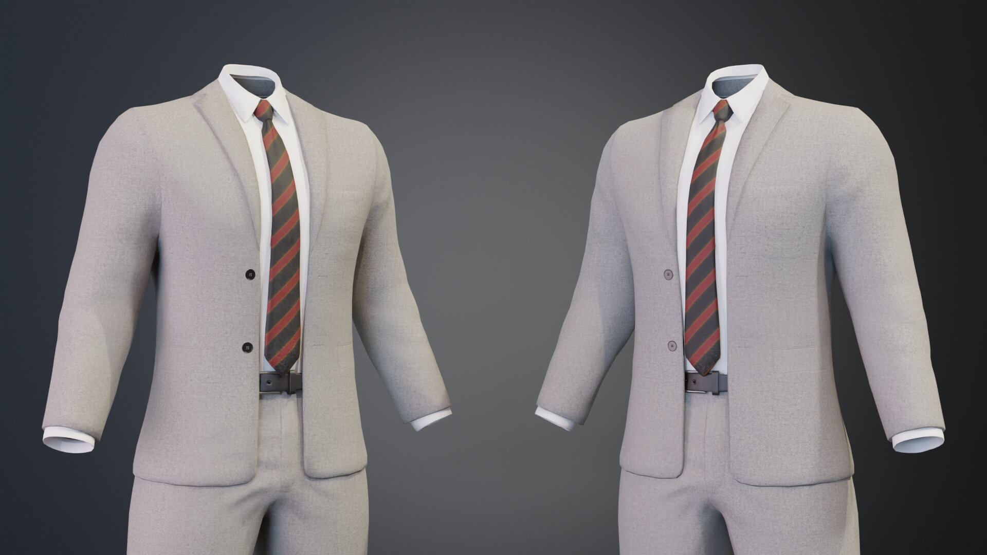 Men Formal Suit - Animation and Game Ready Low Poly 3D Model by 3DPolyForge