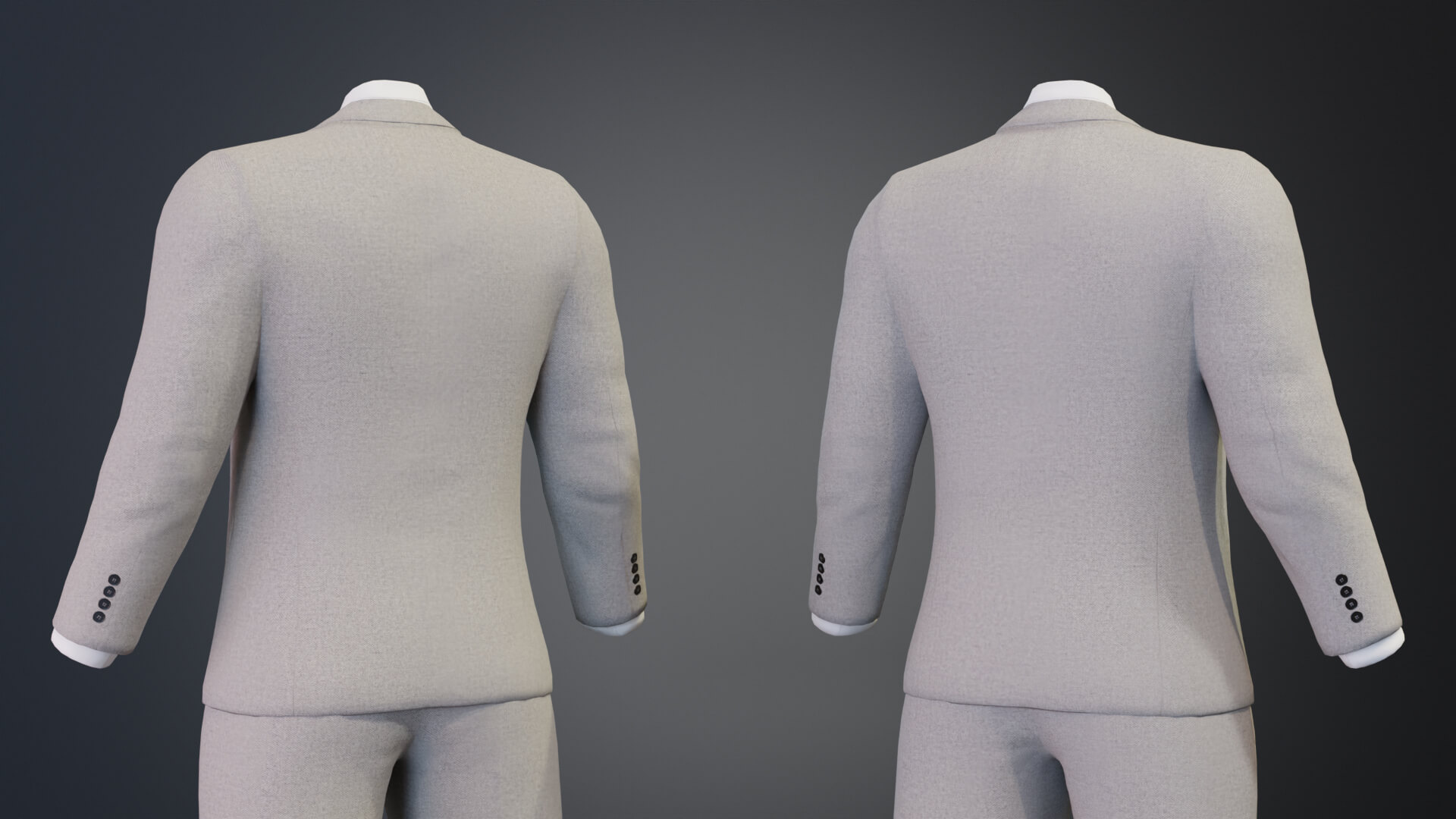 Men Formal Suit - Animation and Game Ready Low Poly 3D Model by 3DPolyForge