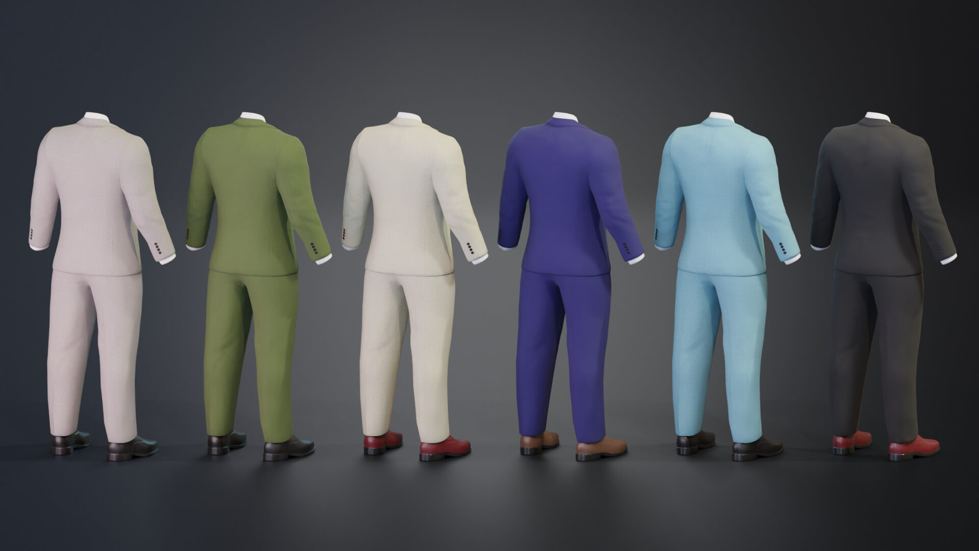 Men Formal Suit - Animation and Game Ready Low Poly 3D Model by 3DPolyForge