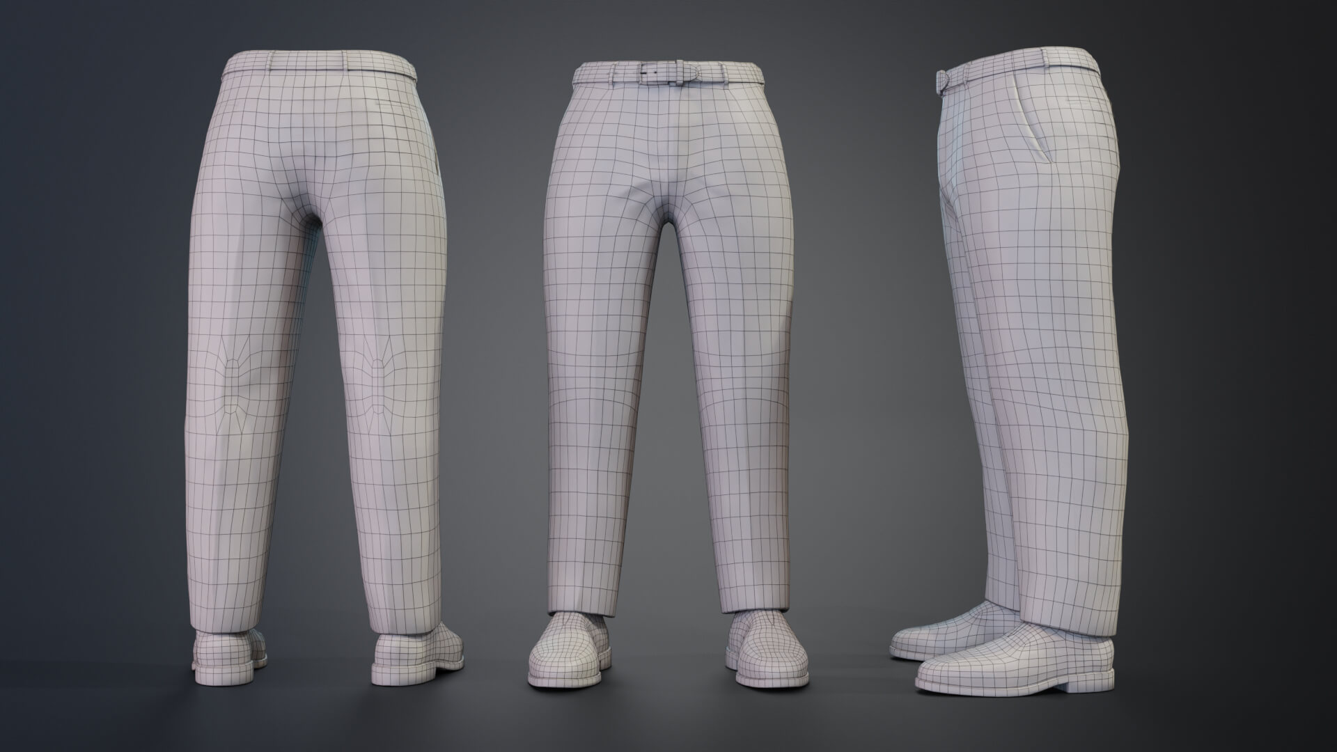 Men Formal Suit - Animation and Game Ready Low Poly 3D Model by 3DPolyForge