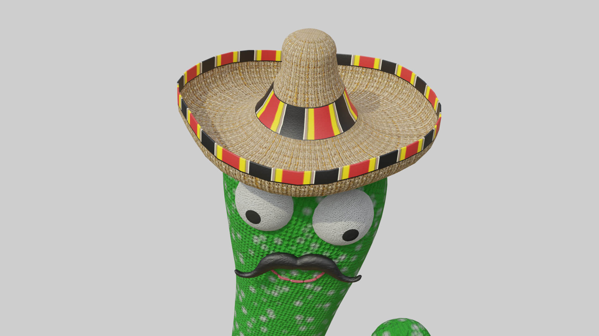 Mexican Dancing Cactus Toy - Rigged and Animated 3D Model by 3DPolyForge