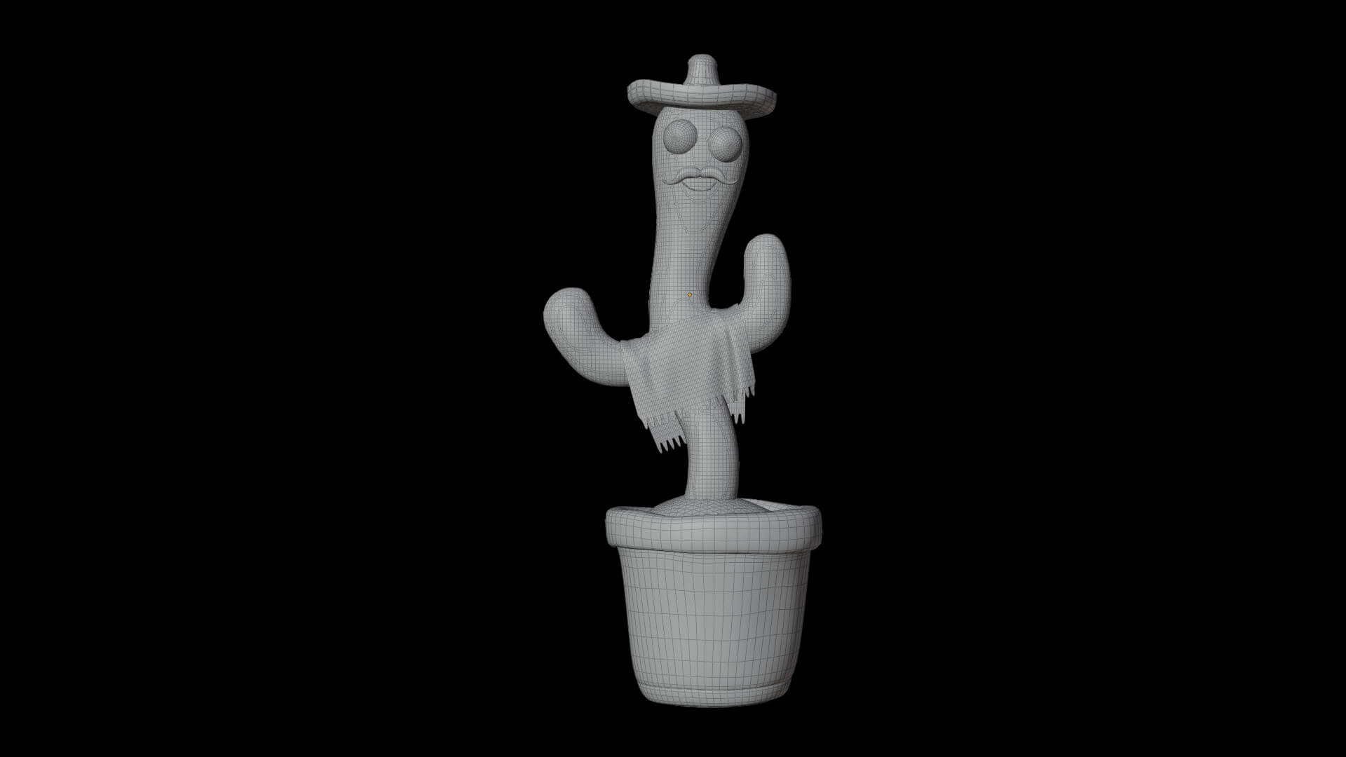Mexican Dancing Cactus Toy - Rigged and Animated 3D Model by 3DPolyForge