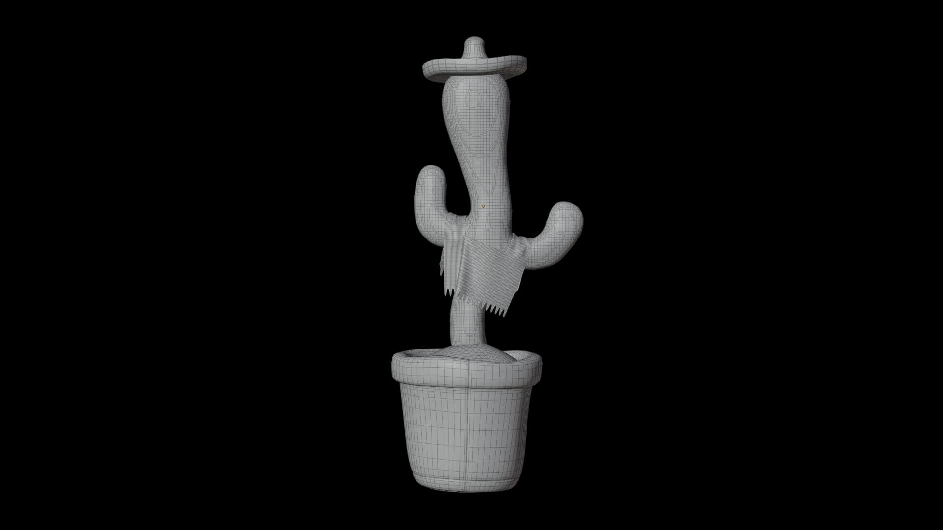 Mexican Dancing Cactus Toy - Rigged and Animated 3D Model by 3DPolyForge
