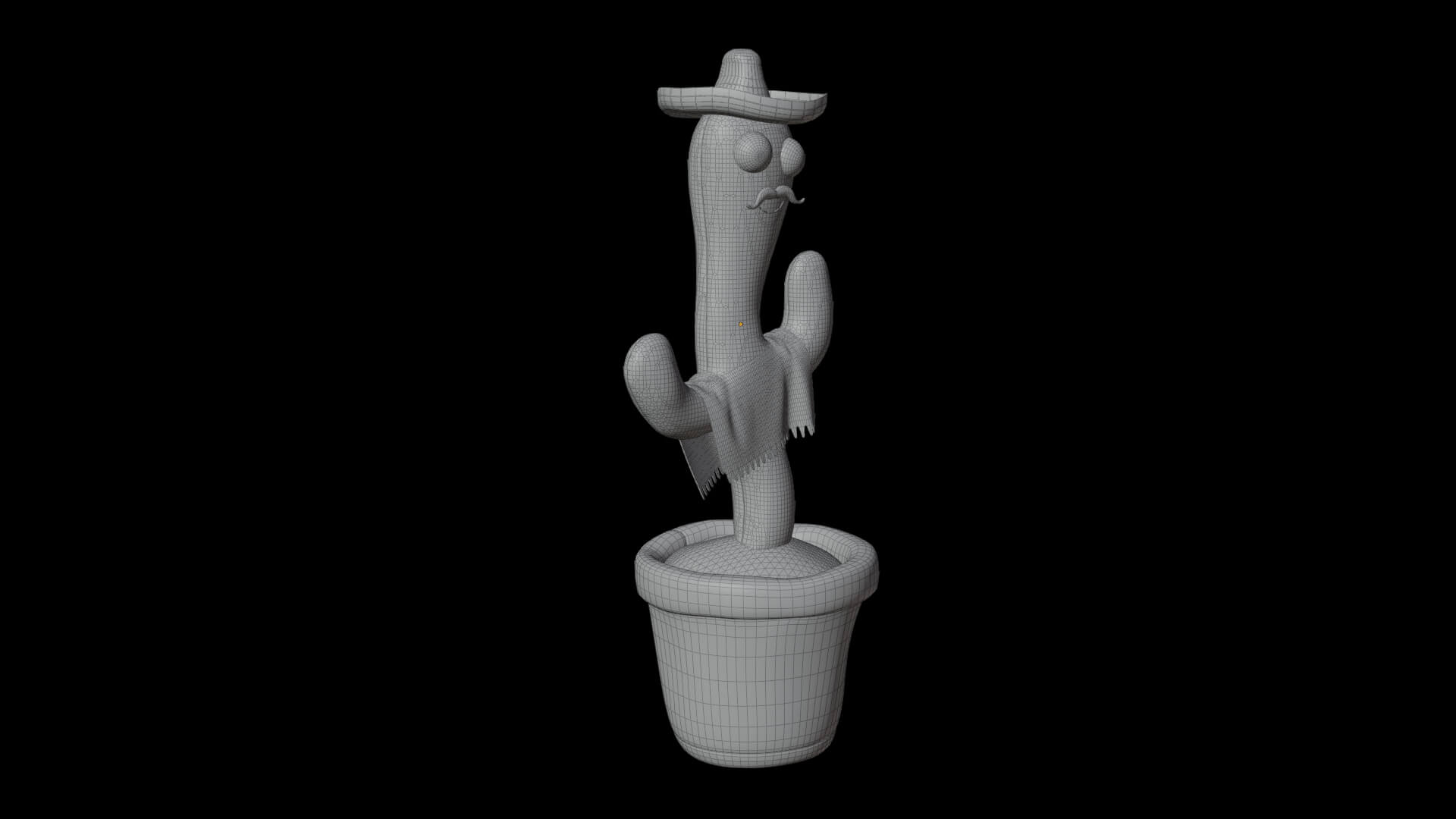 Mexican Dancing Cactus Toy - Rigged and Animated 3D Model by 3DPolyForge