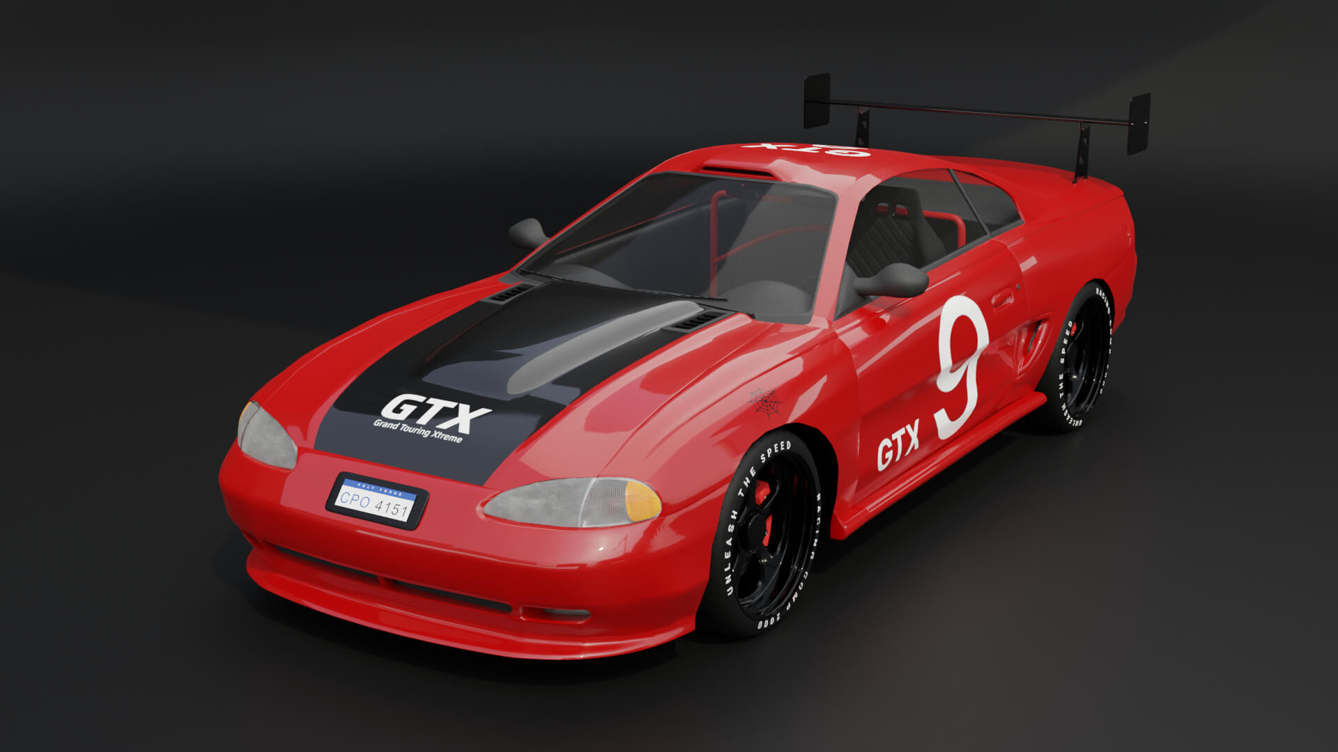Race Coupe Car - 3D Model by 3DPolyForge