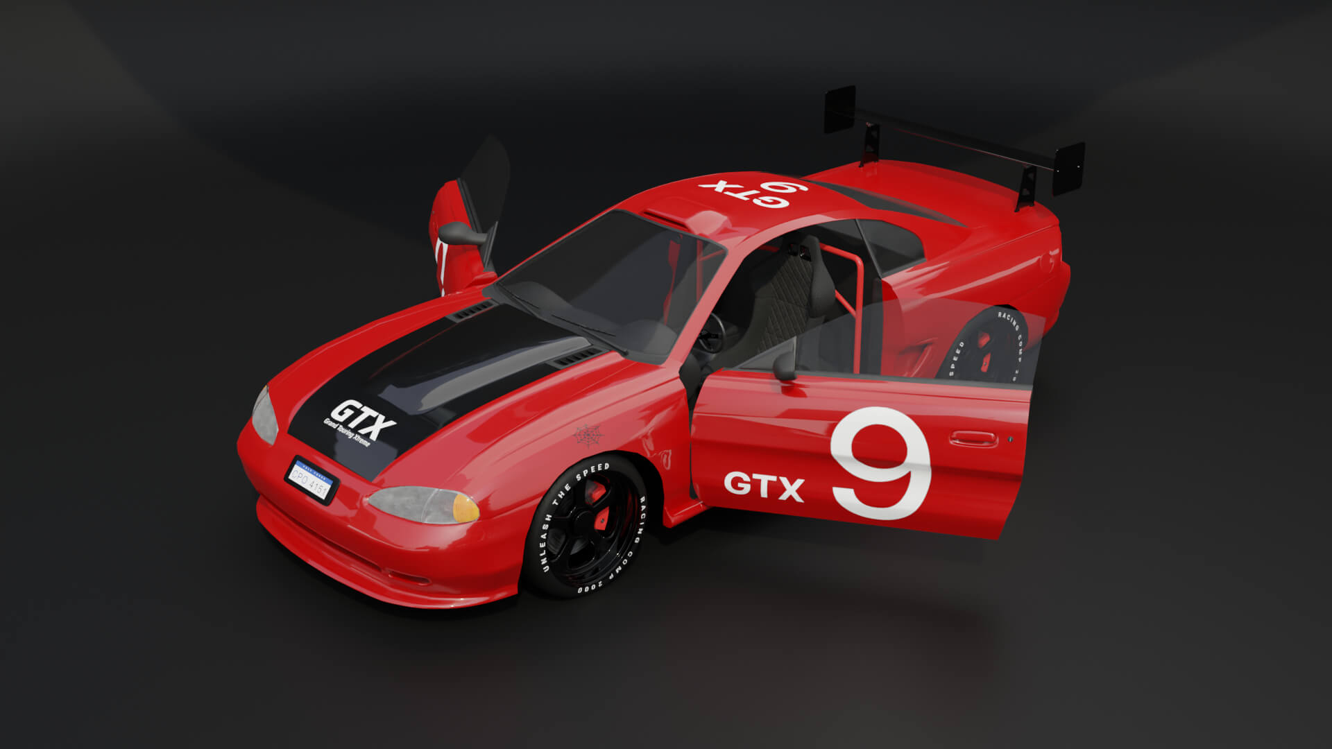 Race Coupe Car - 3D Model by 3DPolyForge