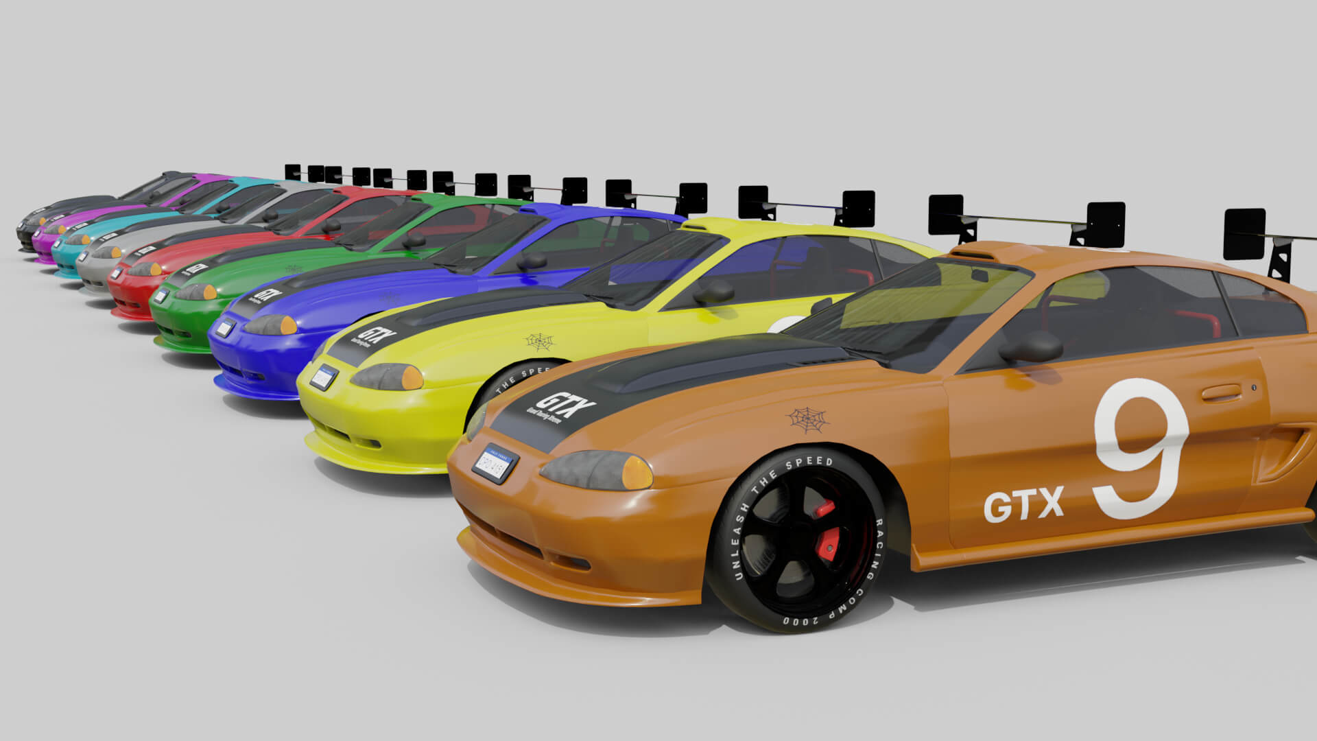 Race Coupe Car - 3D Model by 3DPolyForge