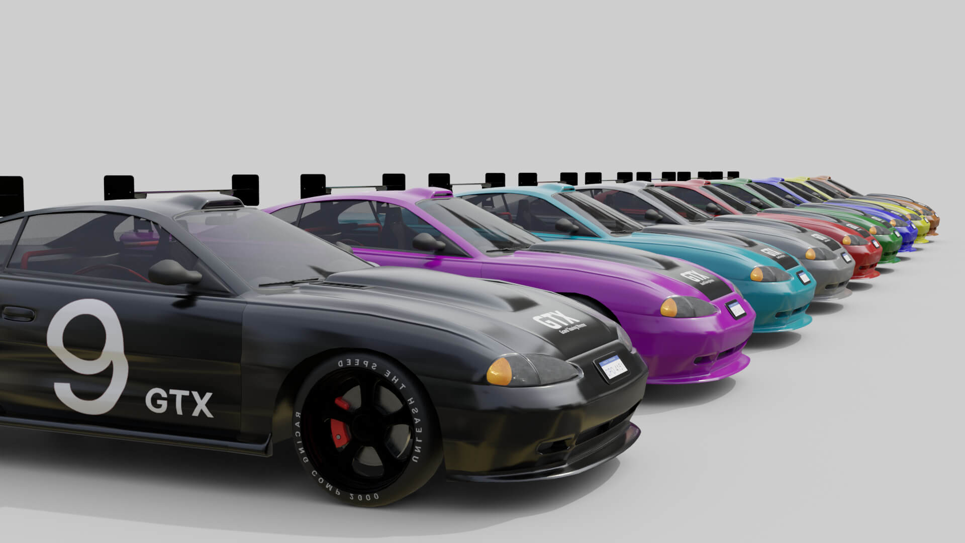 Race Coupe Car - 3D Model by 3DPolyForge