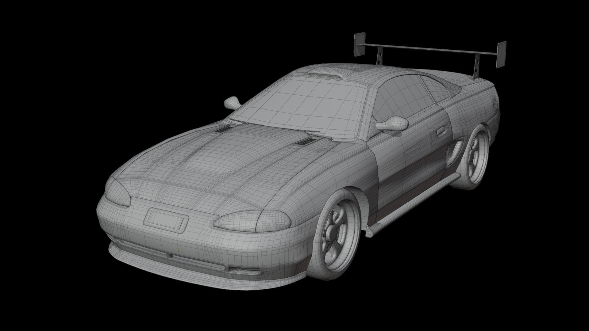 Race Coupe Car - 3D Model by 3DPolyForge