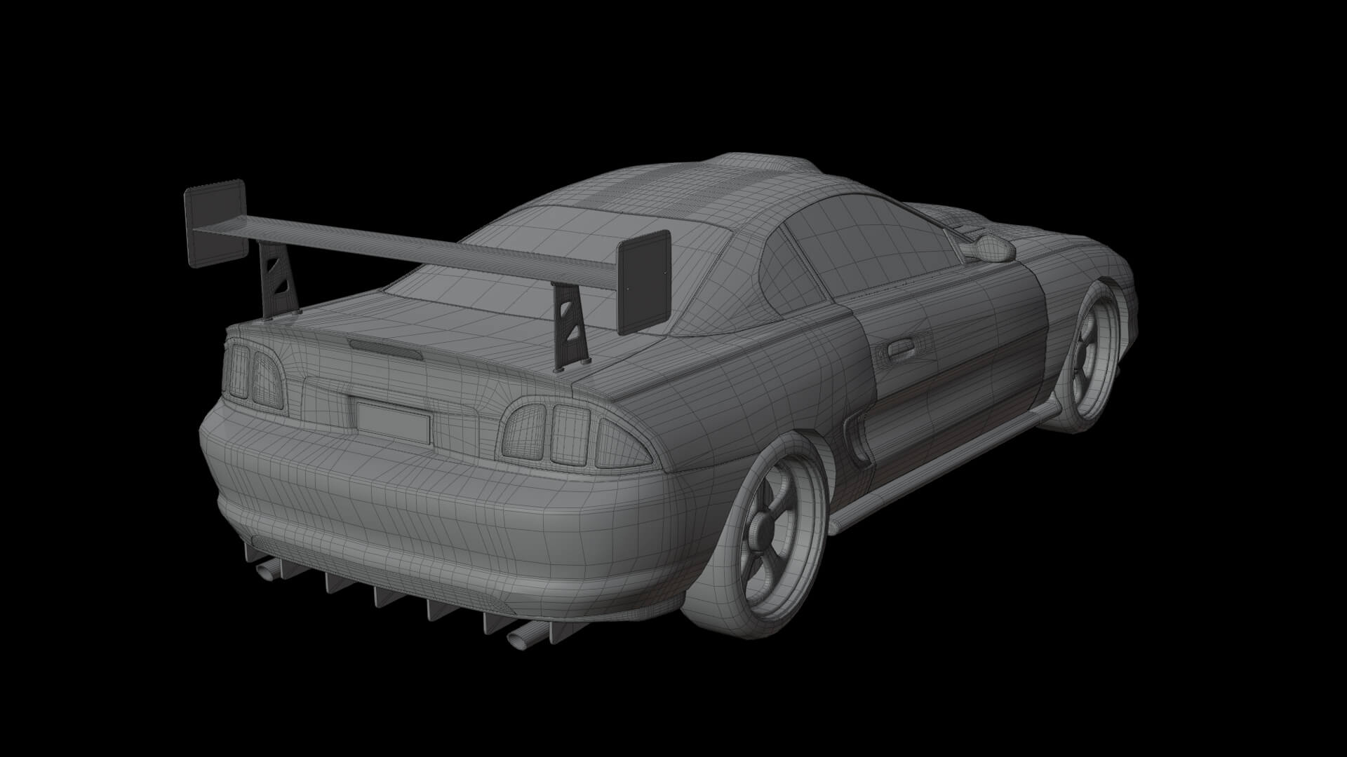 Race Coupe Car - 3D Model by 3DPolyForge
