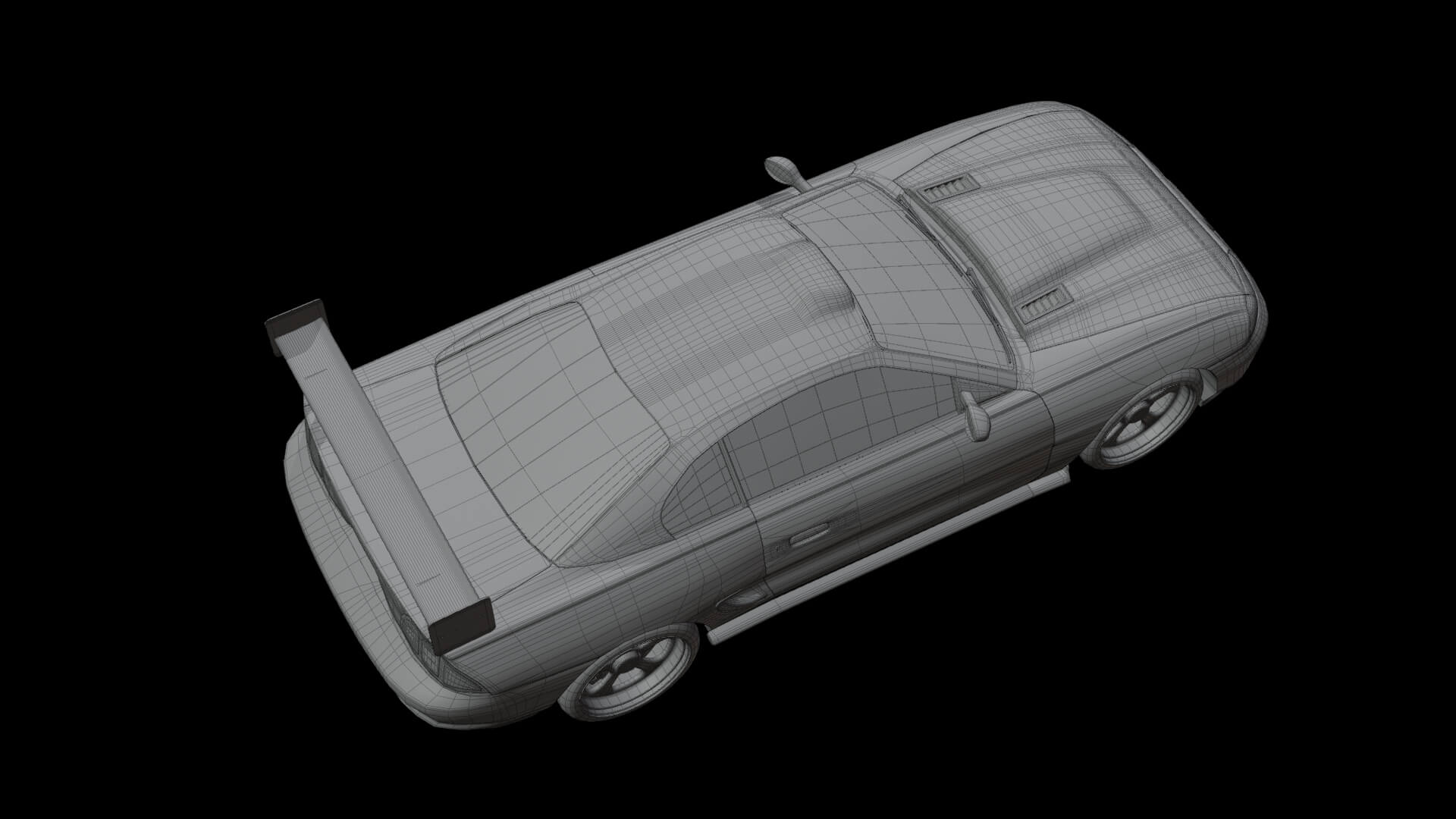 Race Coupe Car - 3D Model by 3DPolyForge