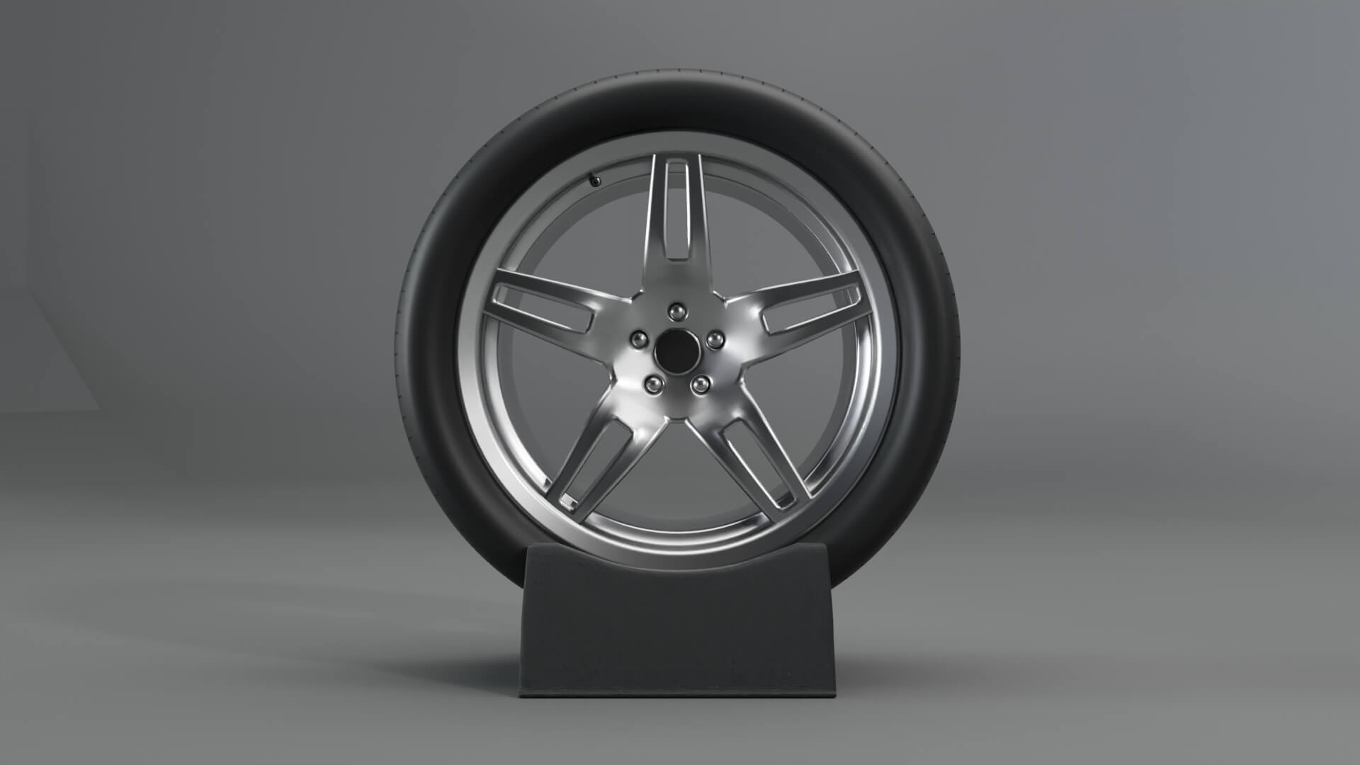 Realistic Car Wheel - Free 3D Model by 3DPolyForge