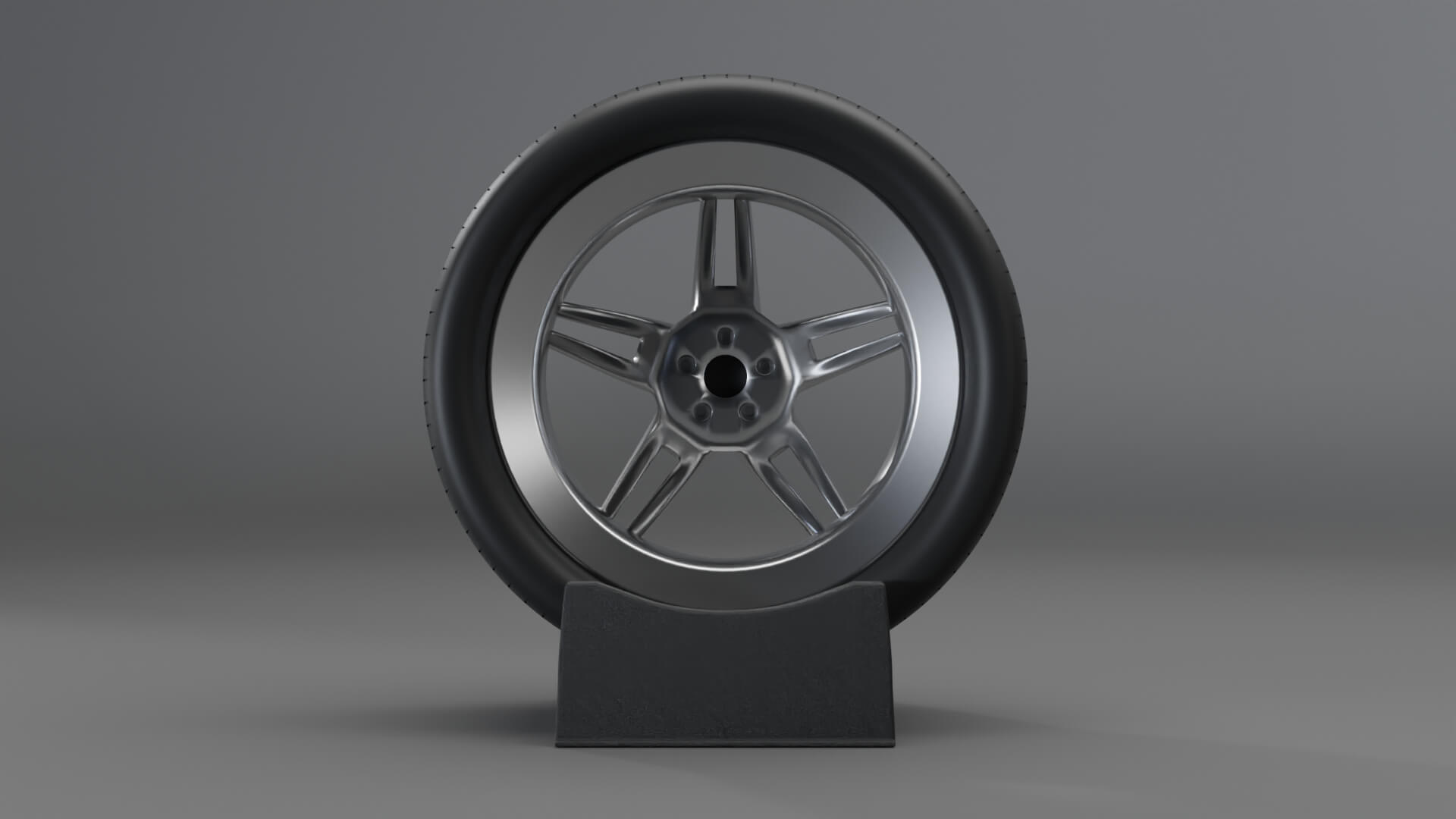 Realistic Car Wheel - Free 3D Model by 3DPolyForge