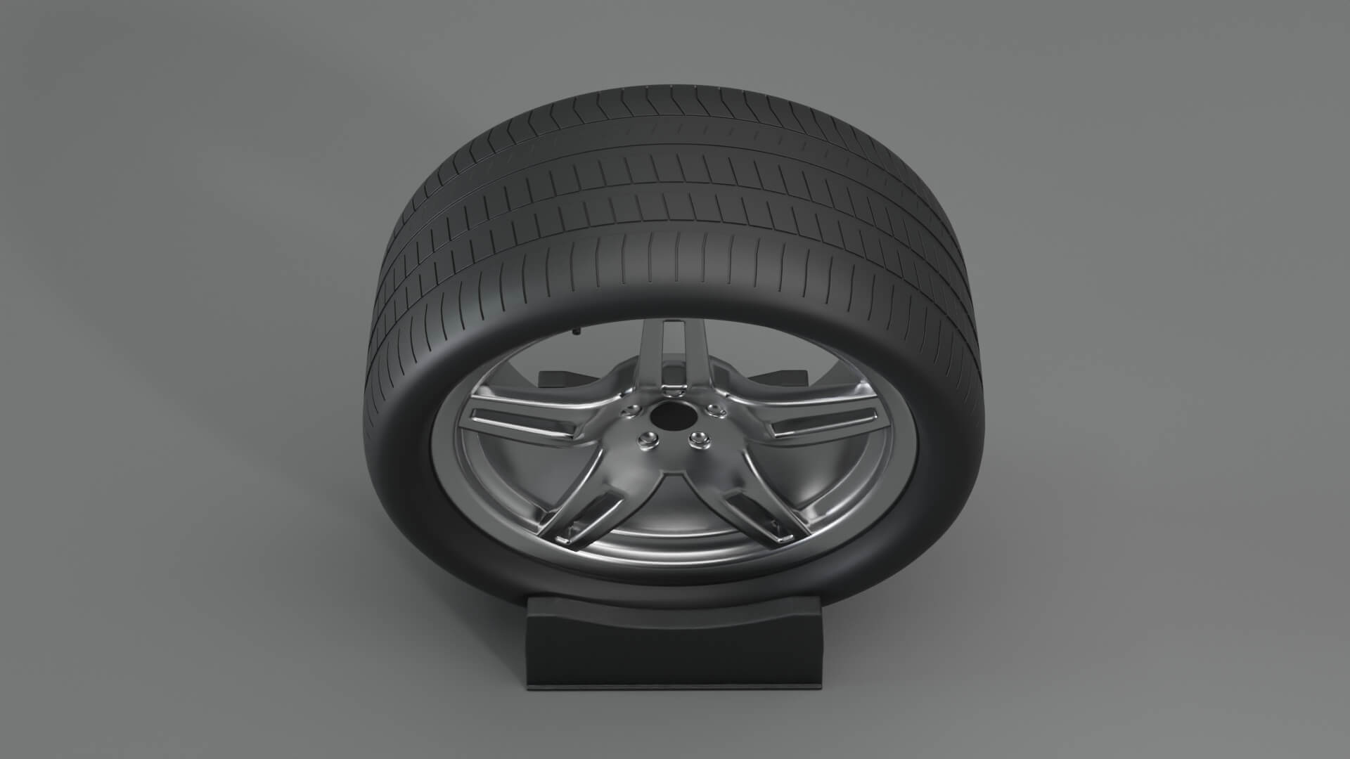 Realistic Car Wheel - Free 3D Model by 3DPolyForge