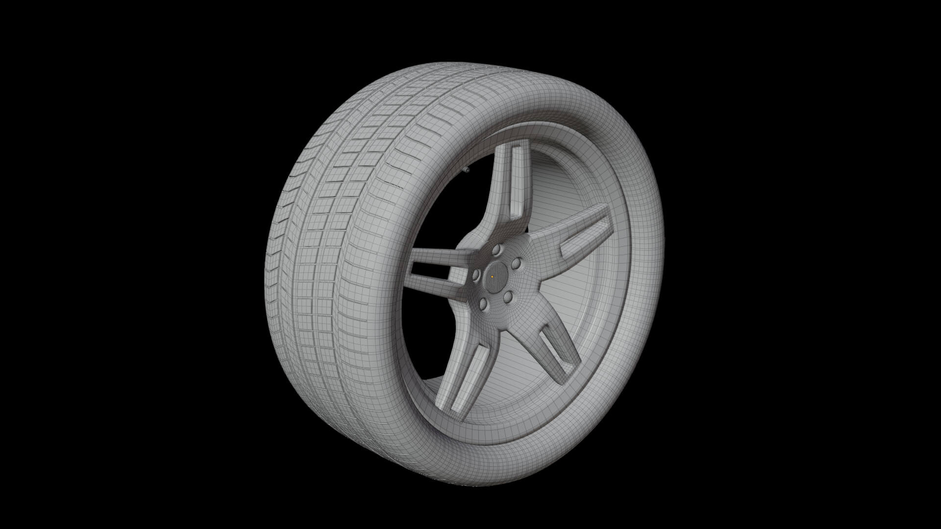 Realistic Car Wheel - Free 3D Model by 3DPolyForge
