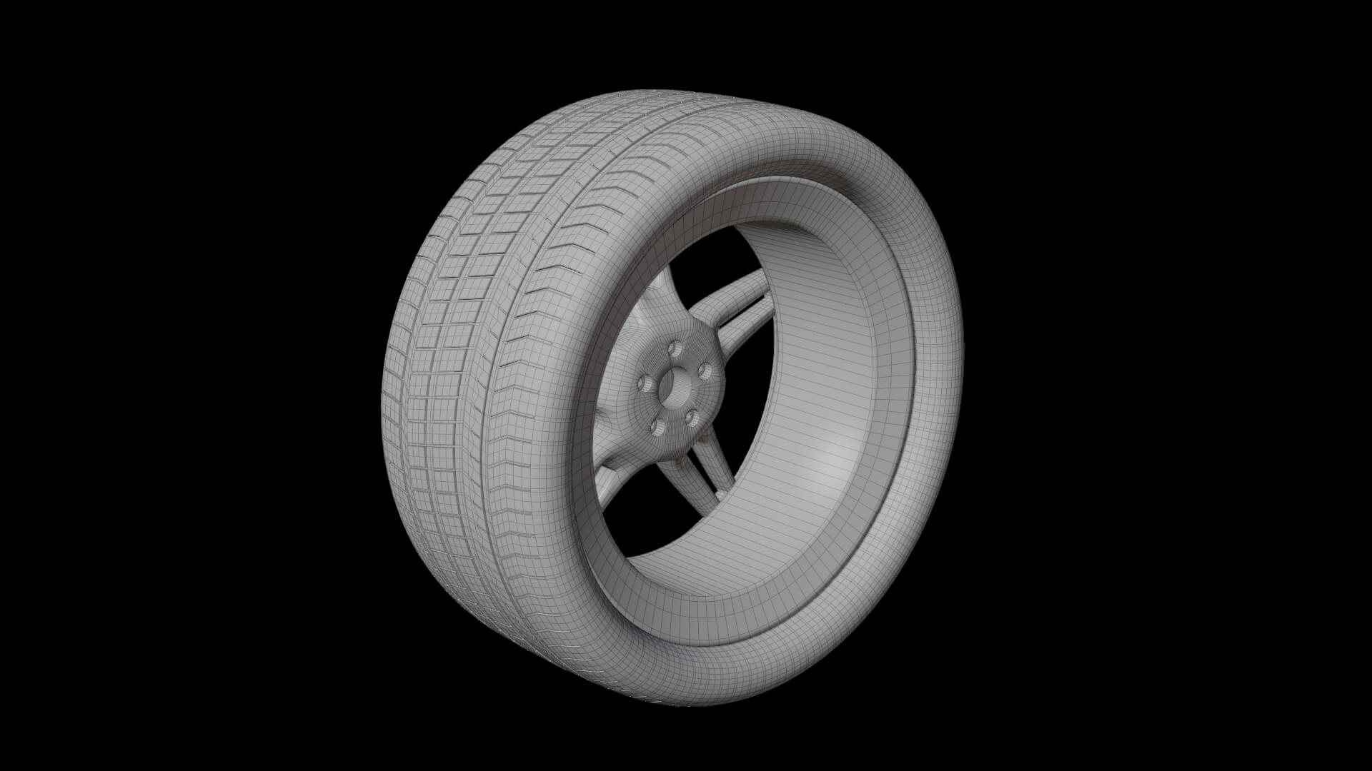 Realistic Car Wheel - Free 3D Model by 3DPolyForge