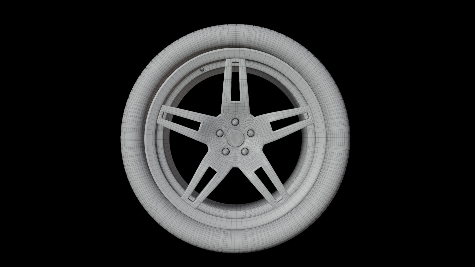 Realistic Car Wheel - Free 3D Model by 3DPolyForge