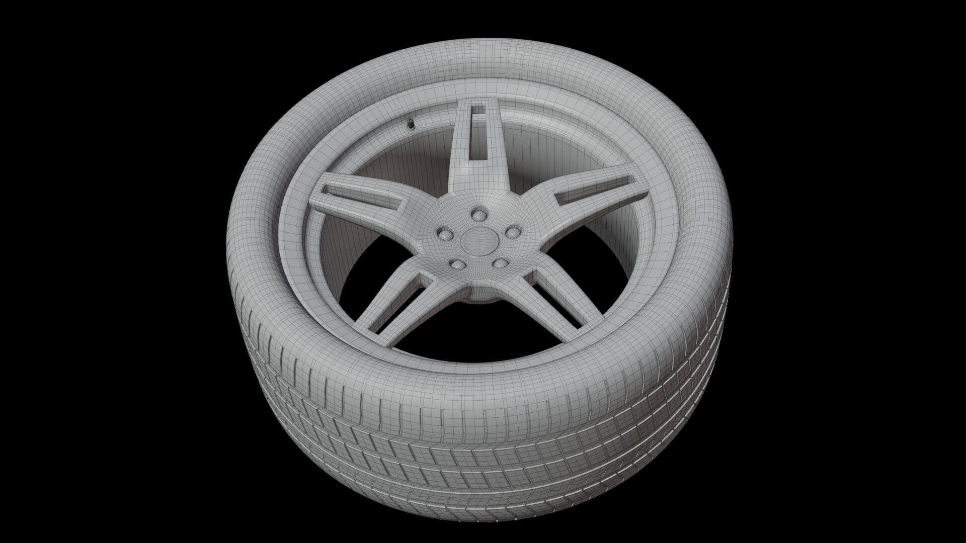 Realistic Car Wheel - Free 3D Model by 3DPolyForge
