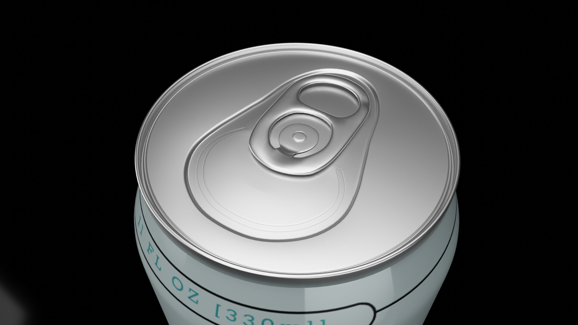 Regular Beverage Cans Set Open and Closed Tabs With Droplets by 3DPolyForge
