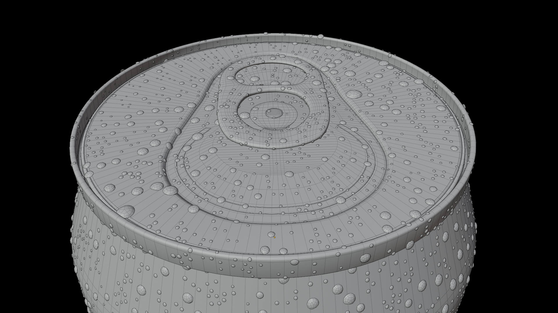 Regular 330ml Beverage Can Open and Closed Tabs With Droplet - 3D Model ...