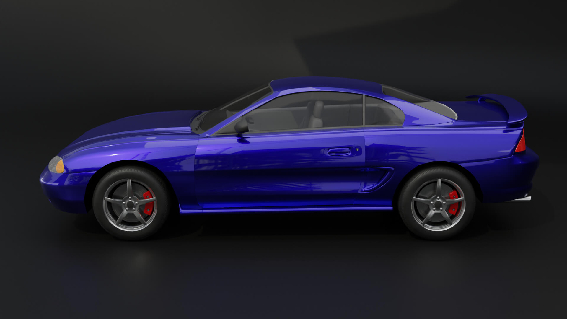 Sport Coupe Car - 3D Model by 3DPolyForge
