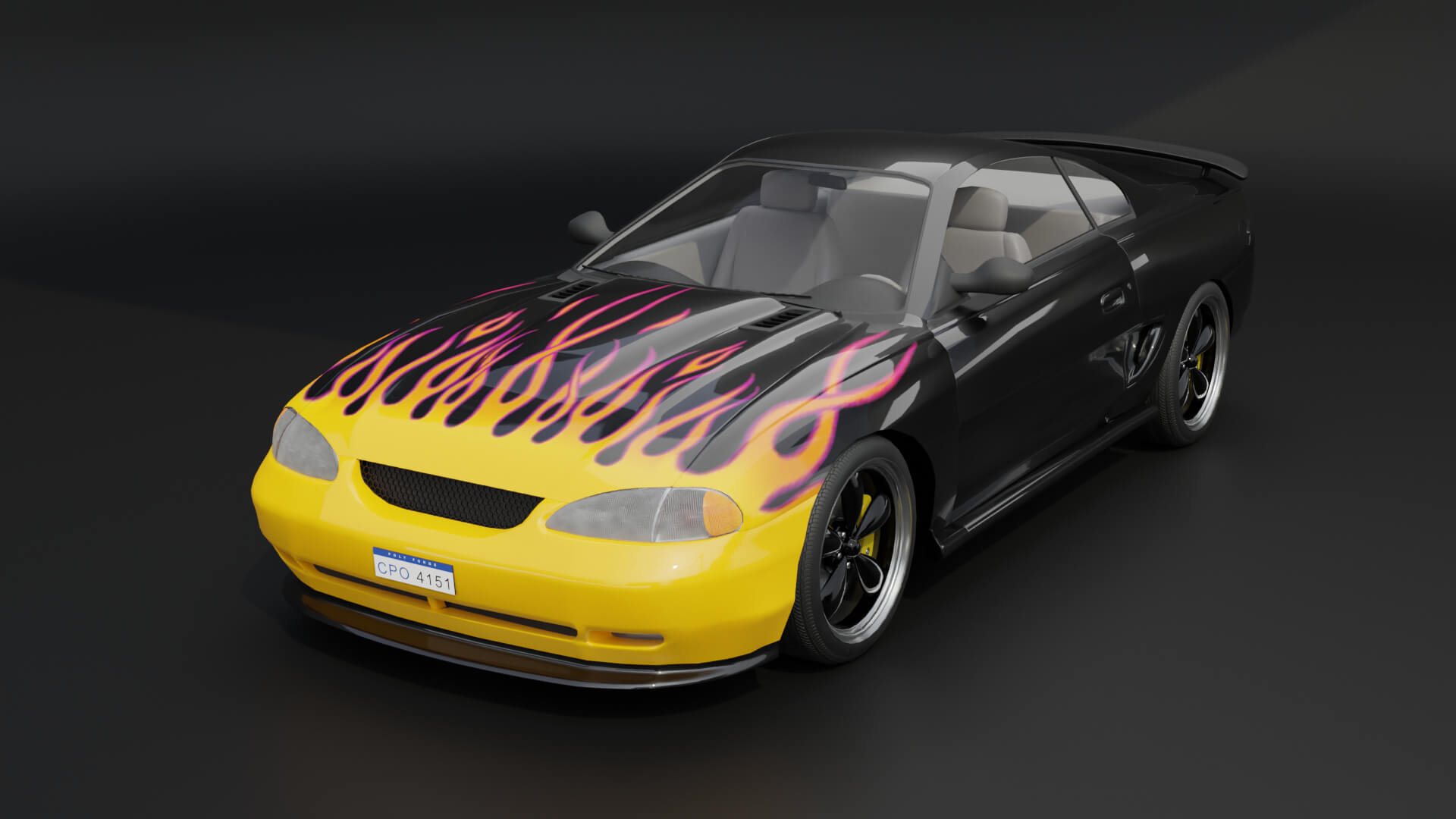 Sports Coup Car Set by 3DPolyForge