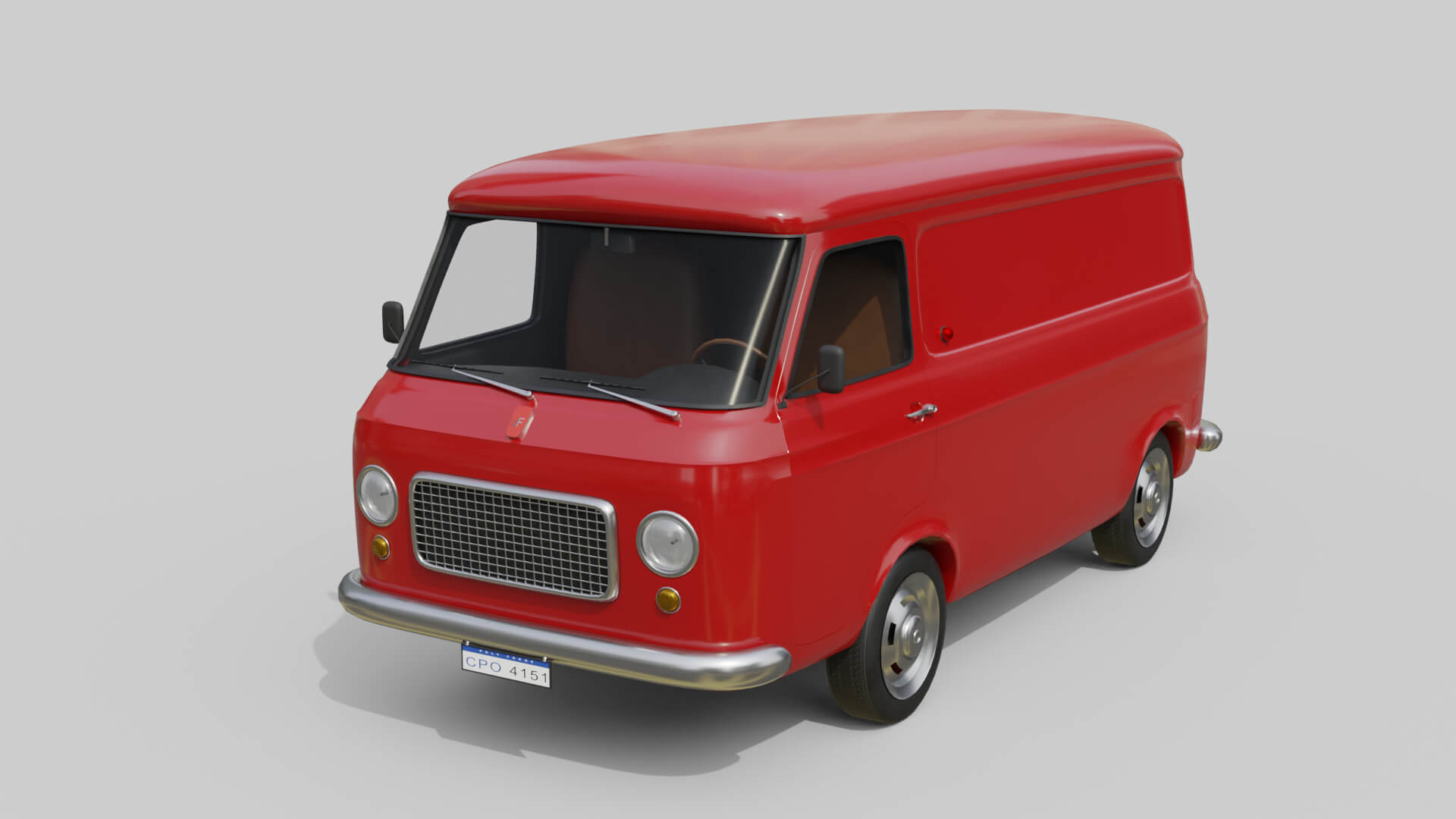 Realistic Vintage Vans High-Detail Game Ready Render Asset by 3DPolyForge