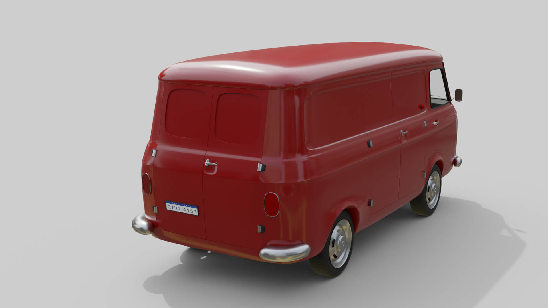 Realistic Vintage Vans High-Detail Game Ready Render Asset by 3DPolyForge