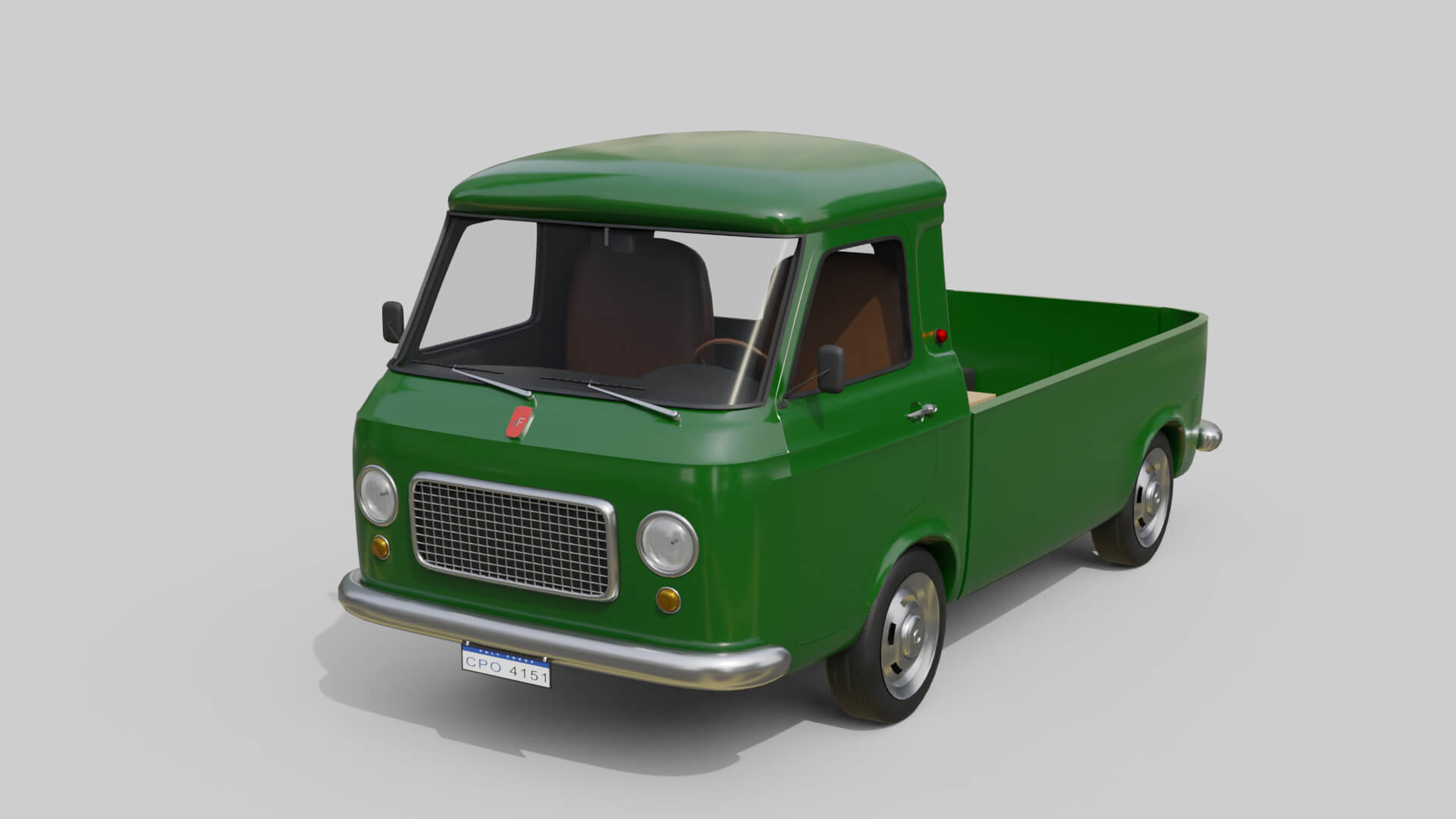 Realistic Vintage Vans High-Detail Game Ready Render Asset by 3DPolyForge