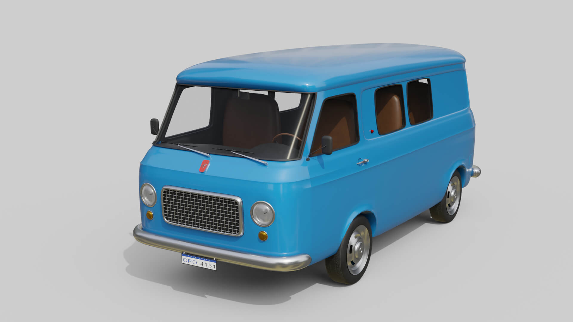 Realistic Vintage Vans High-Detail Game Ready Render Asset by 3DPolyForge