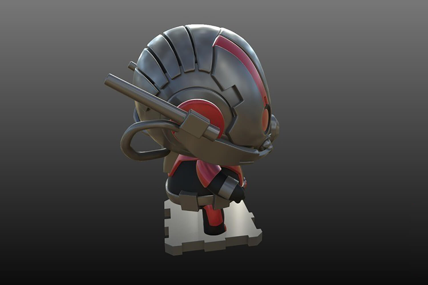 Ant Man Chibi - 3D Model by 3DPrintingDesigner