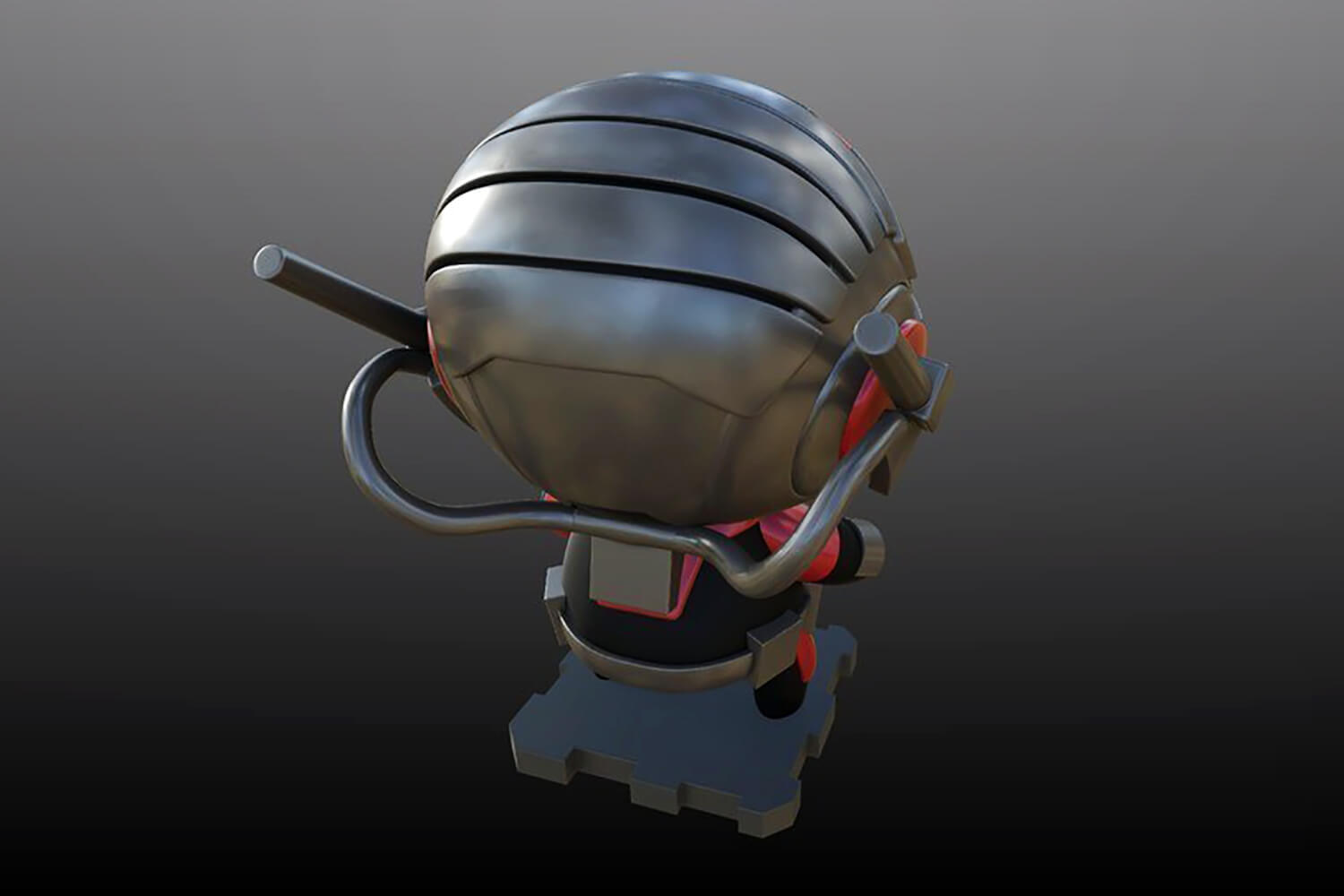 Ant Man Chibi - 3D Model by 3DPrintingDesigner