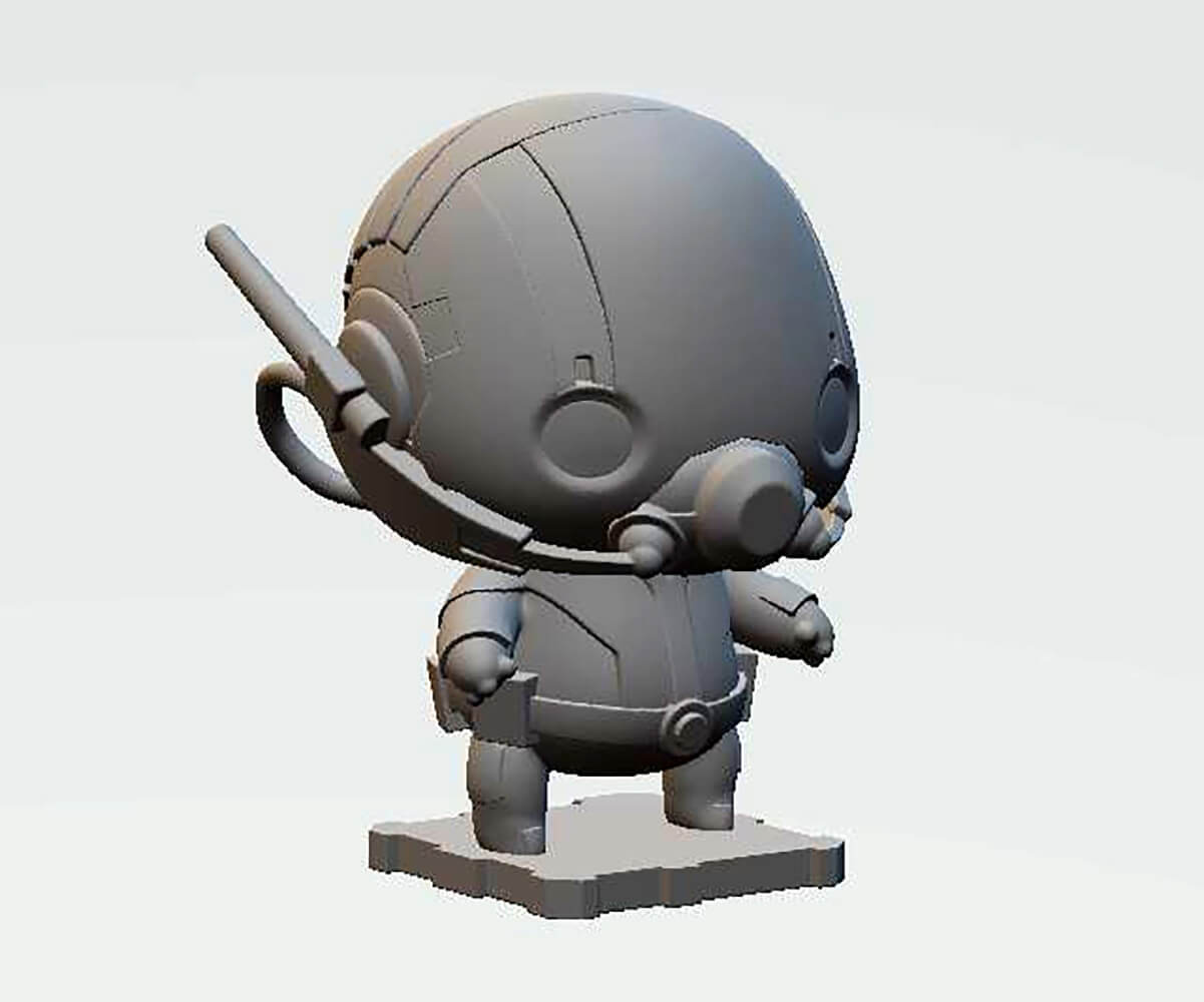 Ant Man Chibi - 3D Model by 3DPrintingDesigner