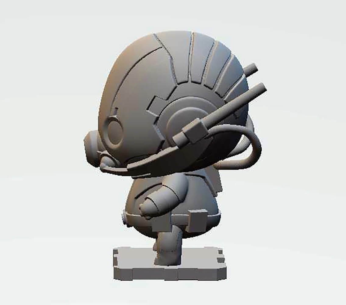 Ant Man Chibi - 3D Model by 3DPrintingDesigner