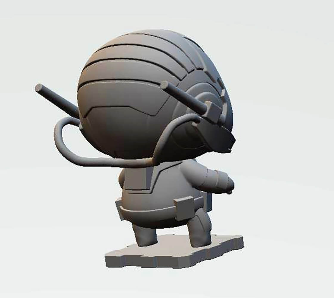Ant Man Chibi - 3D Model by 3DPrintingDesigner