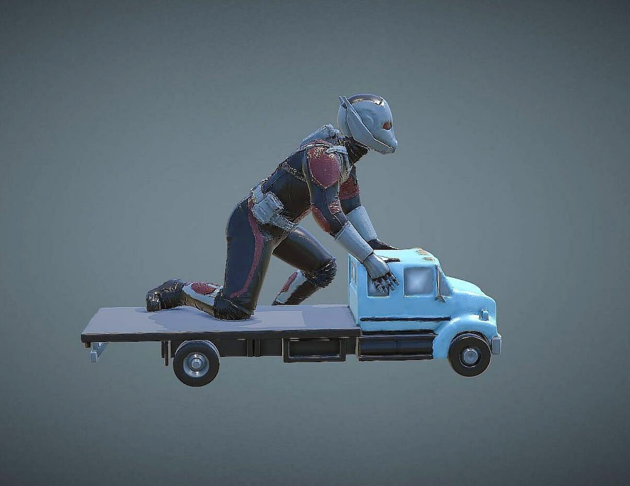 Ant Man on Truck - 3D Print Model by 3DPrintingDesigner