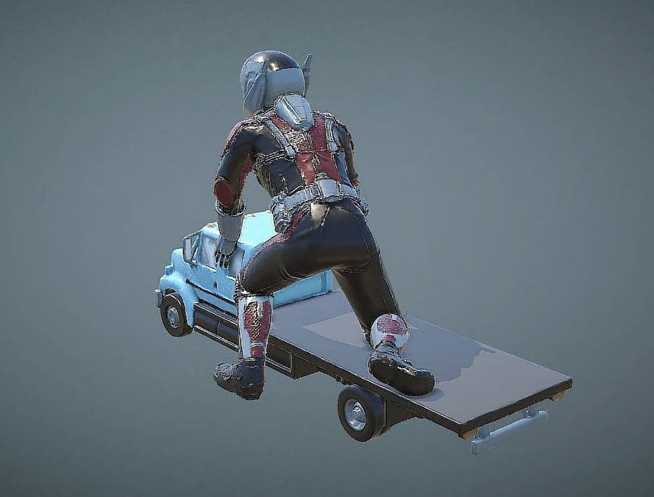 Ant Man on Truck - 3D Print Model by 3DPrintingDesigner