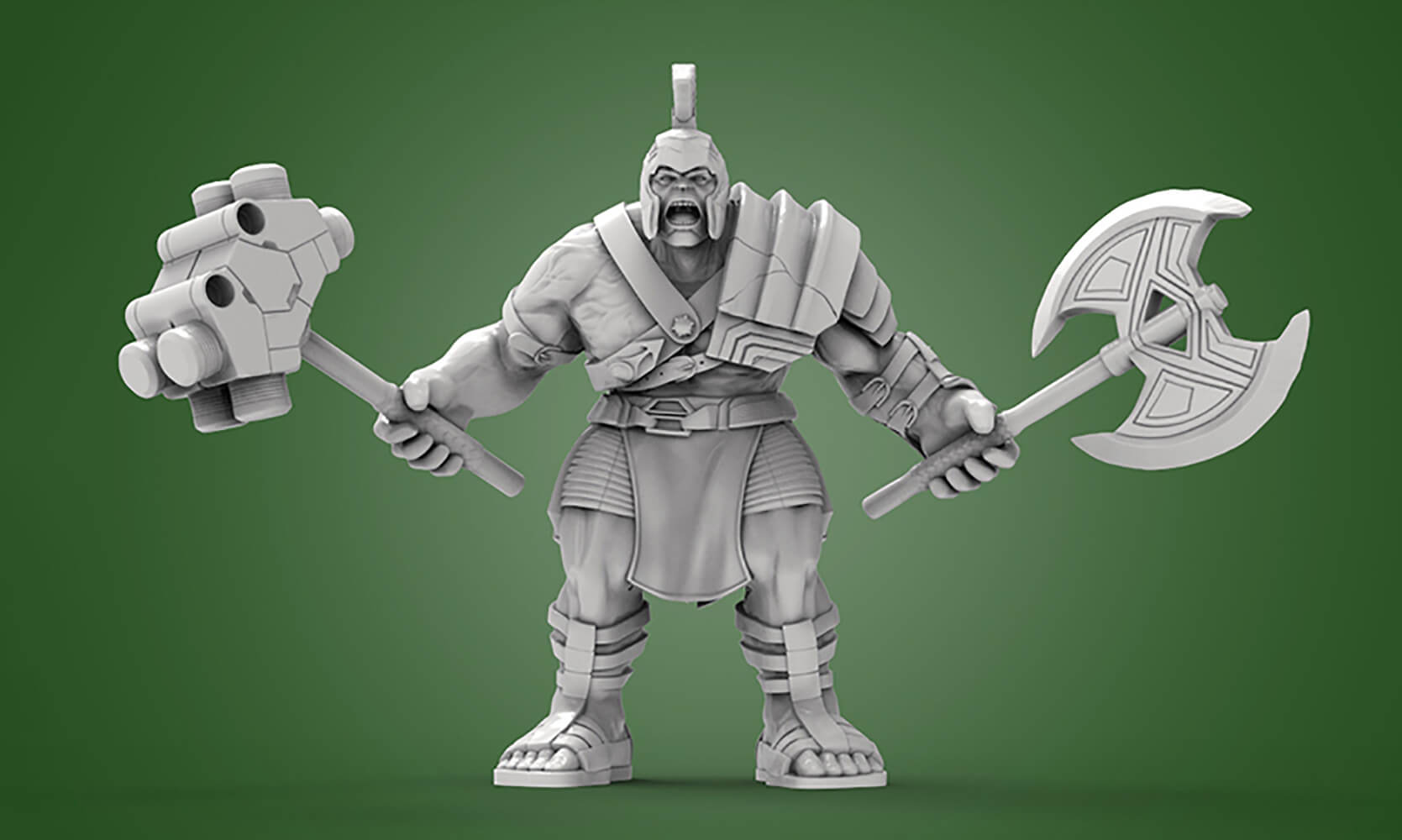 Armored Hulk - 3D Print Model by 3DPrintingDesigner
