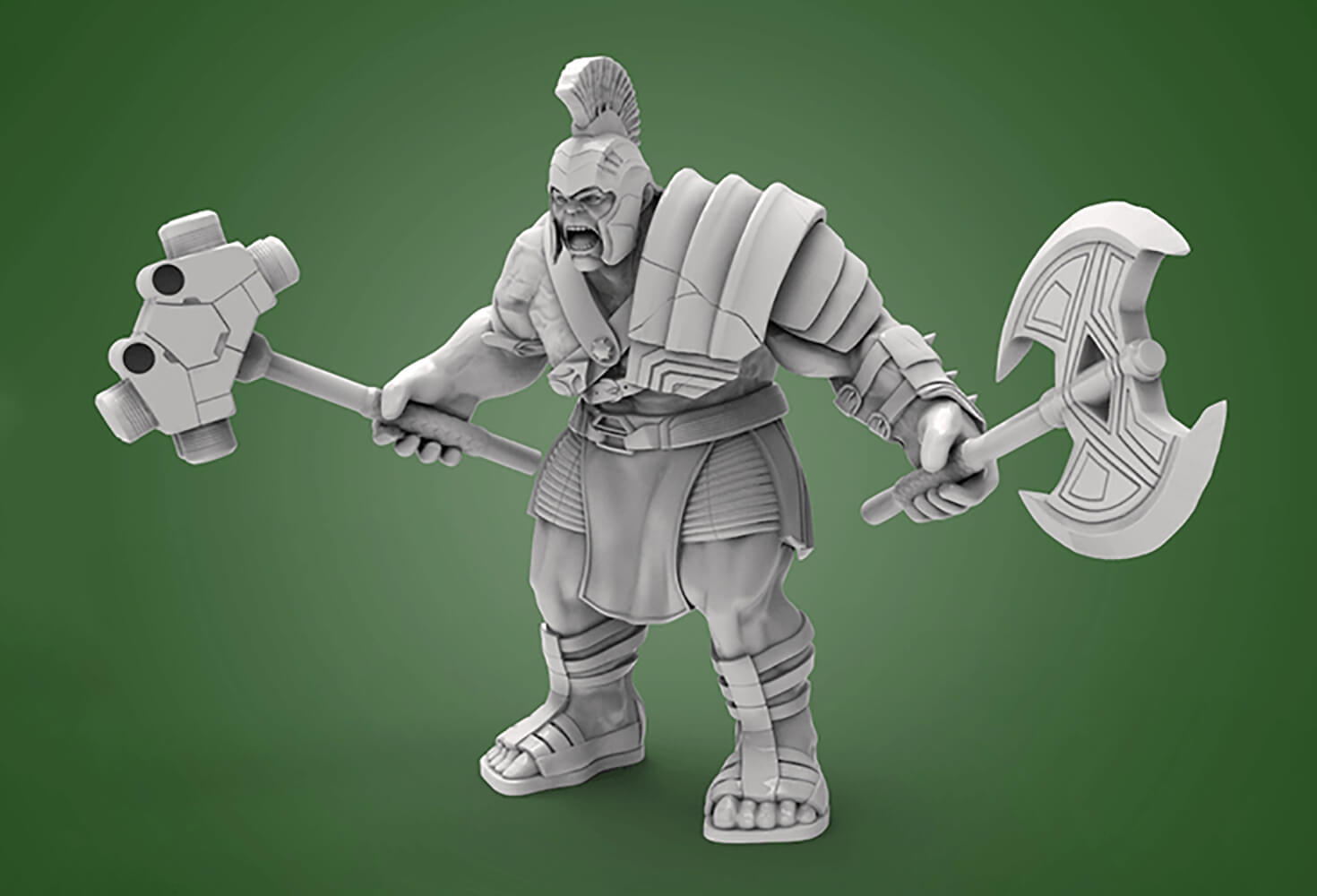 Armored Hulk - 3D Print Model by 3DPrintingDesigner