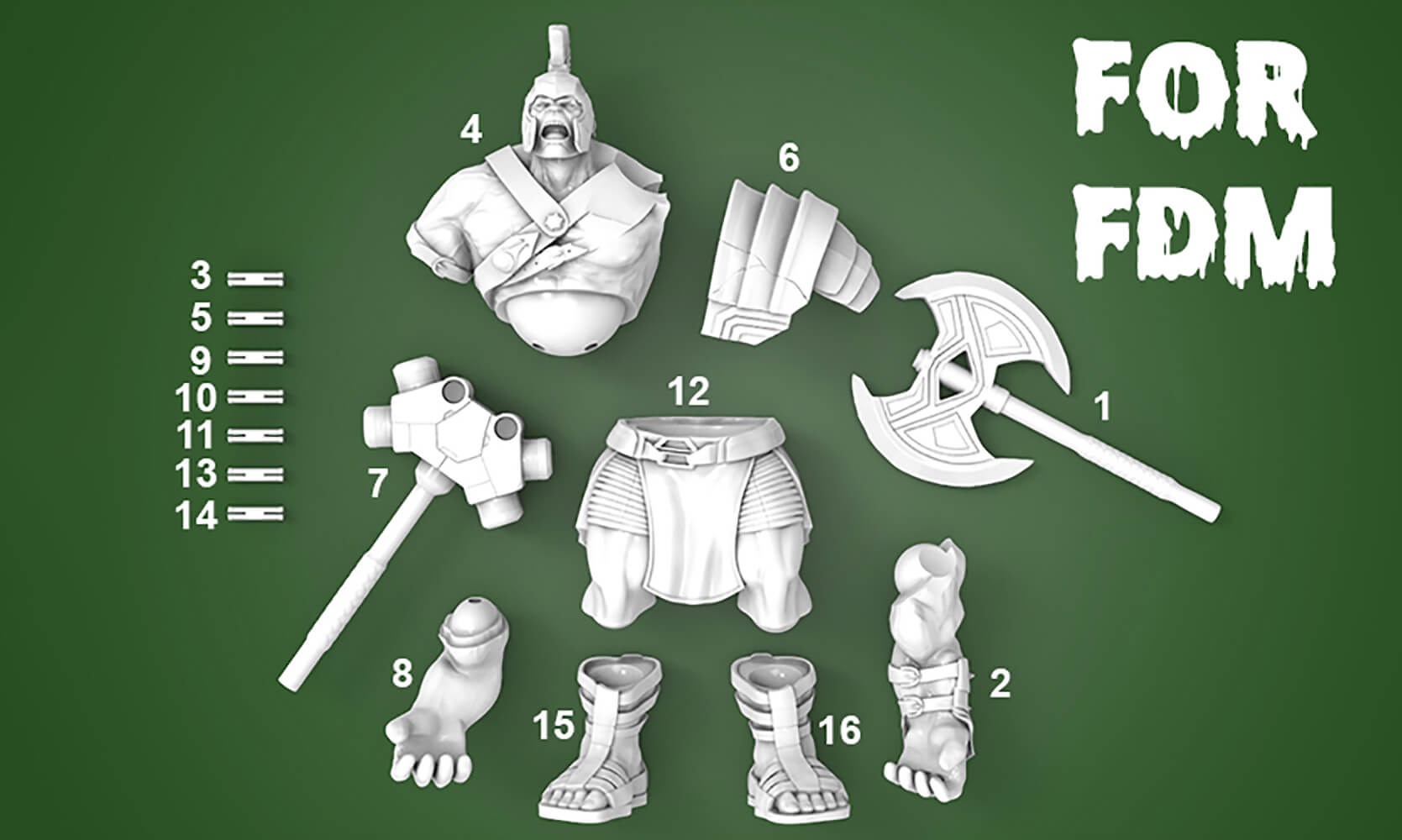 Armored Hulk - 3D Print Model by 3DPrintingDesigner