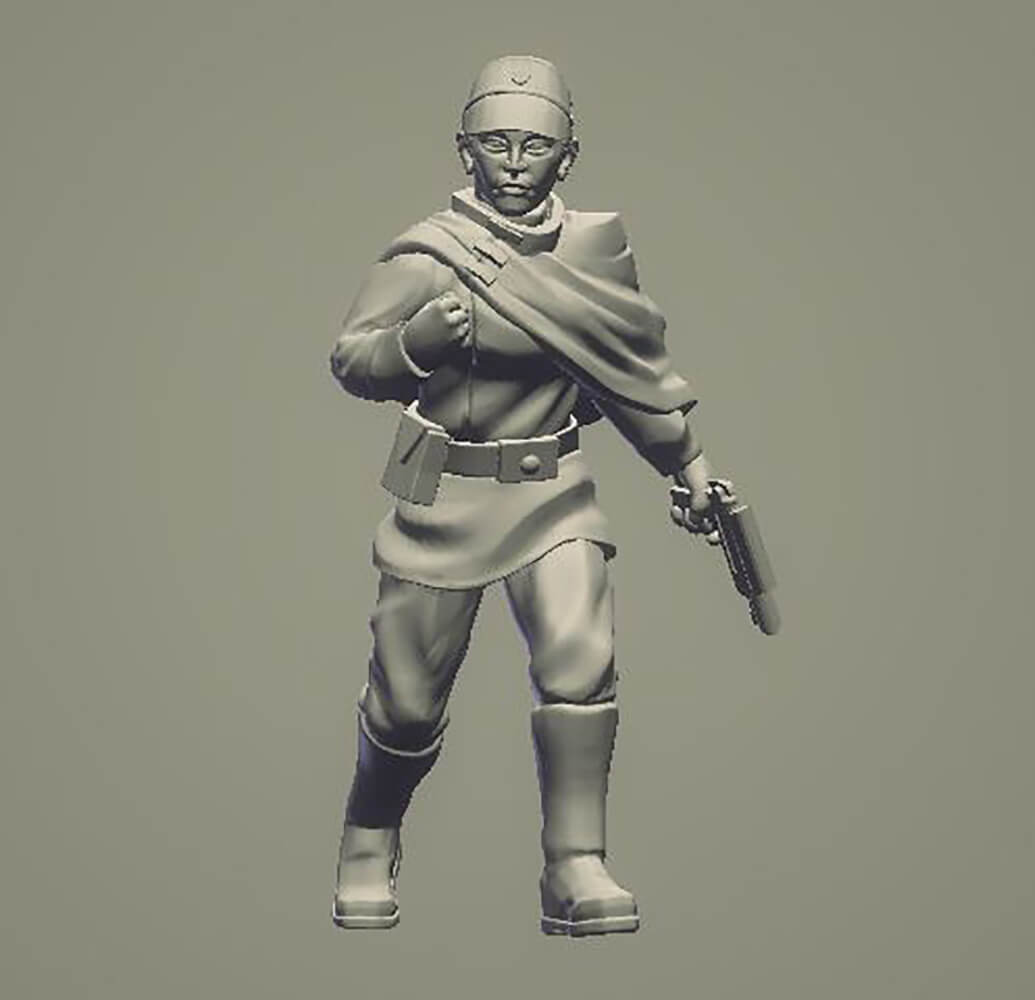 Authority Field Commander - 3D Model by 3DPrintingDesigner