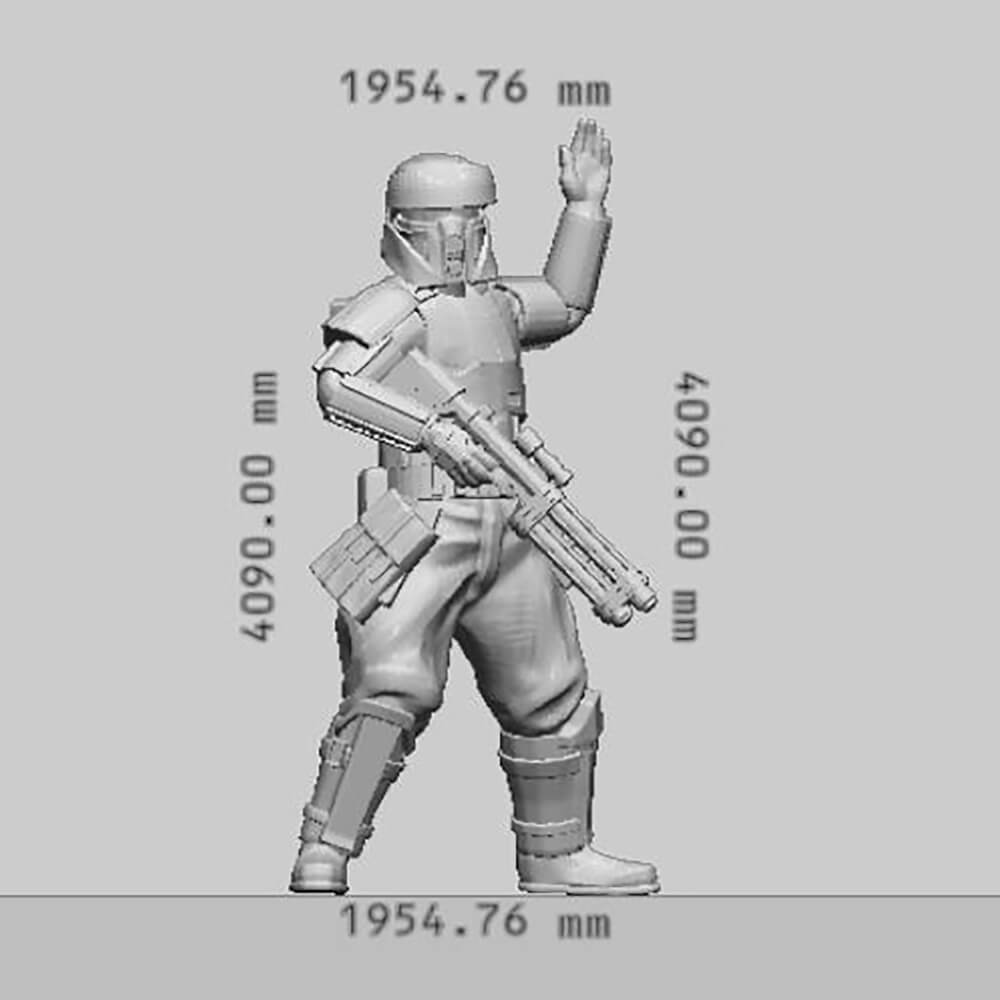Beach Trooper Commander - 3D Print Model by 3DPrintingDesigner