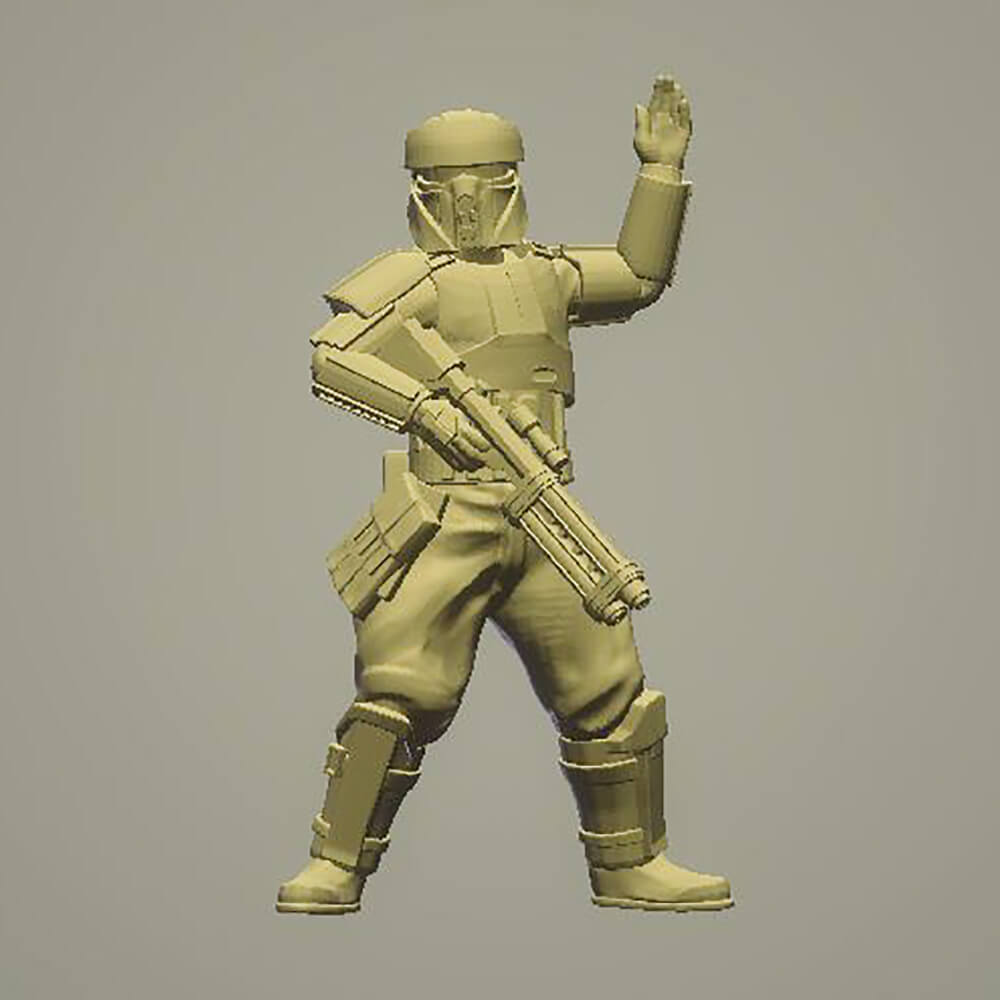 Beach Trooper Commander - 3D Print Model by 3DPrintingDesigner