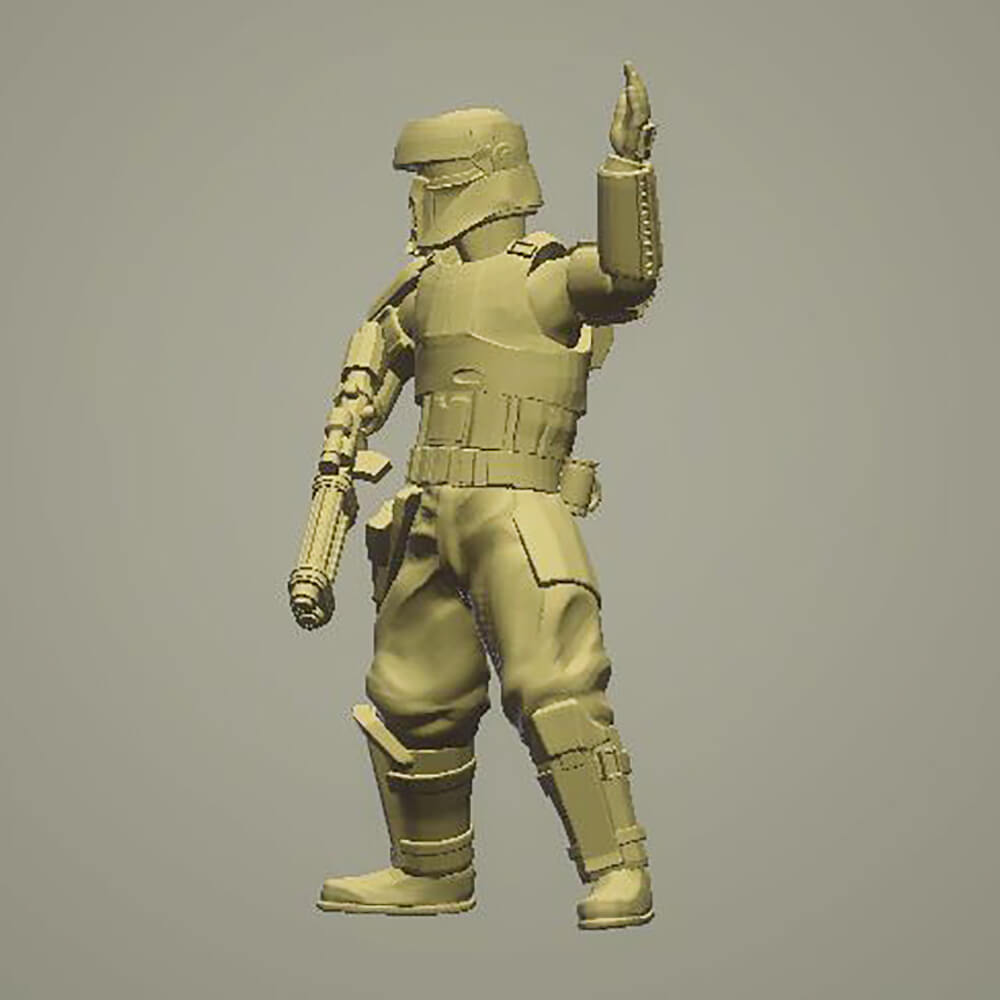 Beach Trooper Commander - 3D Print Model by 3DPrintingDesigner