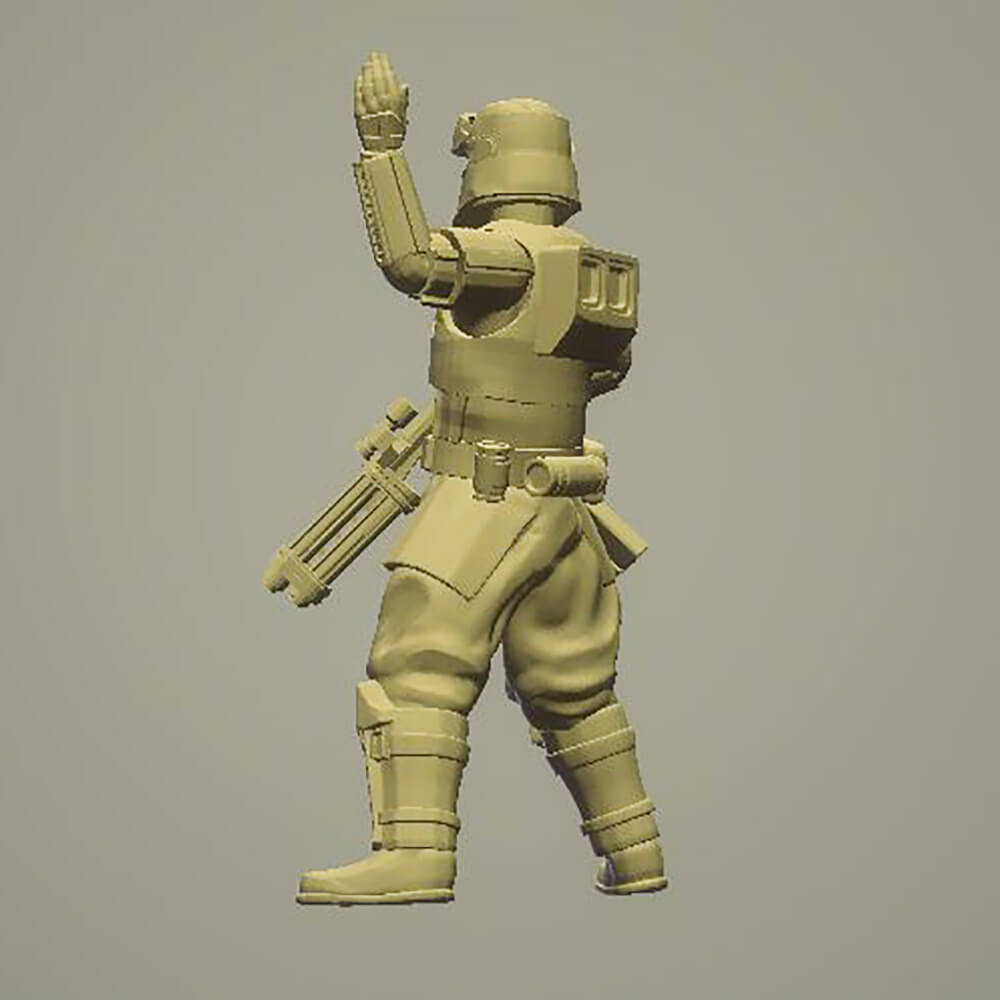Beach Trooper Commander - 3D Print Model by 3DPrintingDesigner
