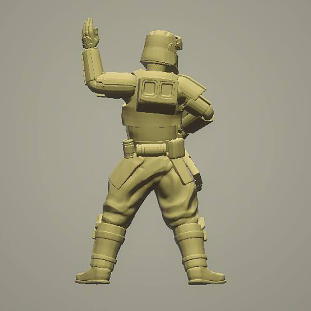 Beach Trooper Commander - 3D Print Model by 3DPrintingDesigner